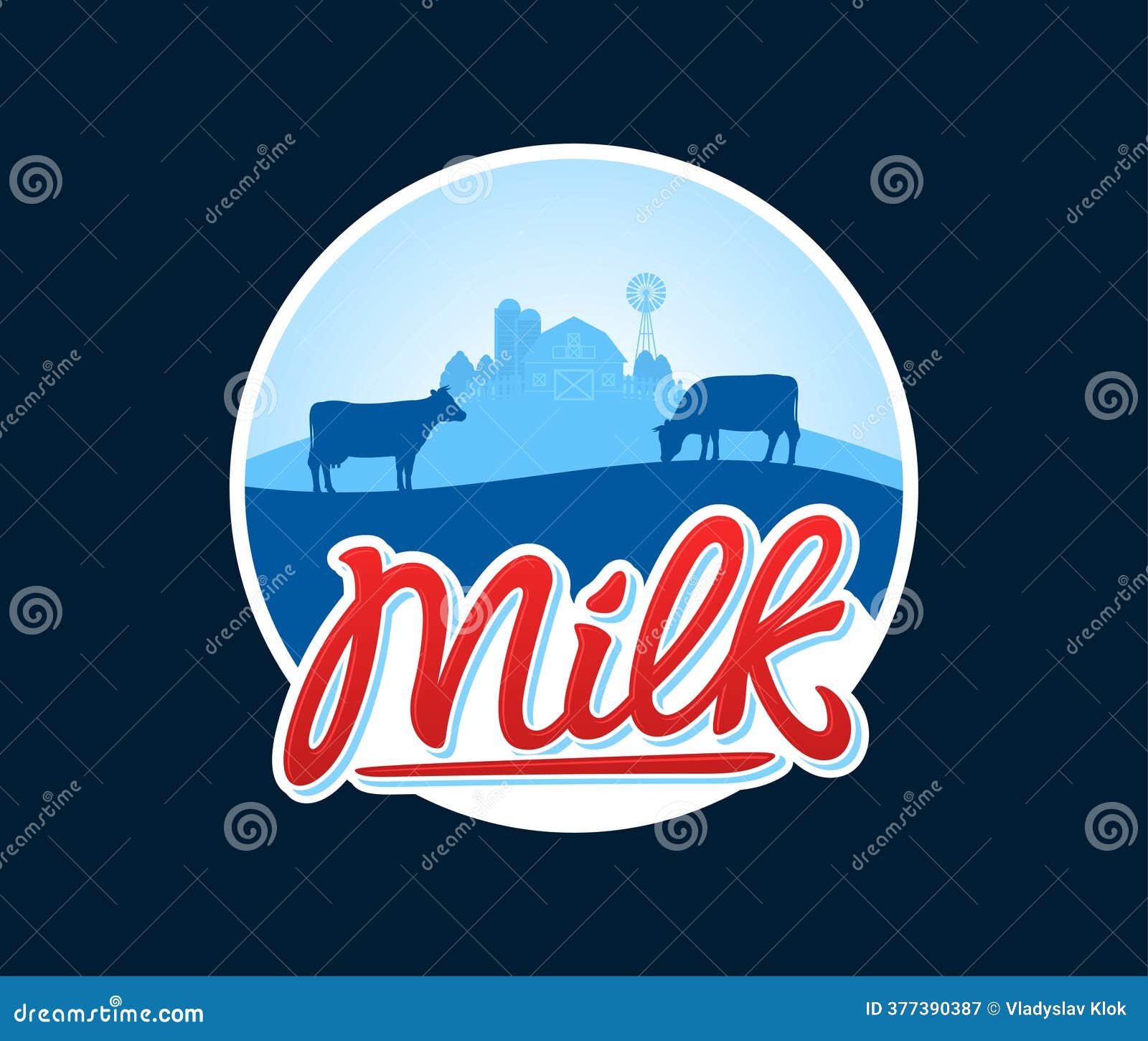 Vector Milk Products Background Stock Illustration | CartoonDealer.com ...