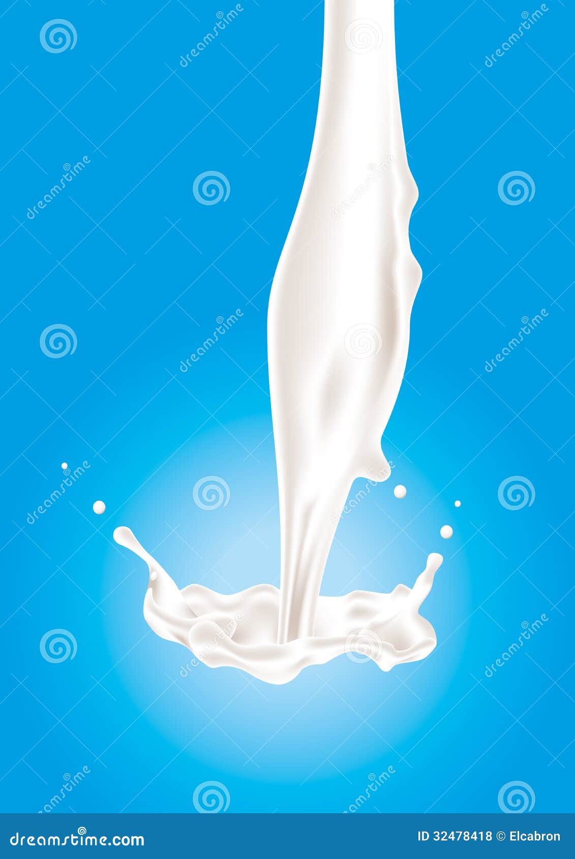 Vector Milk Splash stock vector. Illustration of icon - 32478418