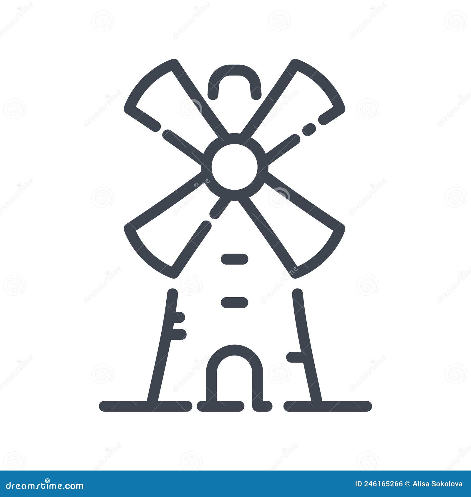 Vector Mill Illustration. | CartoonDealer.com #71836751