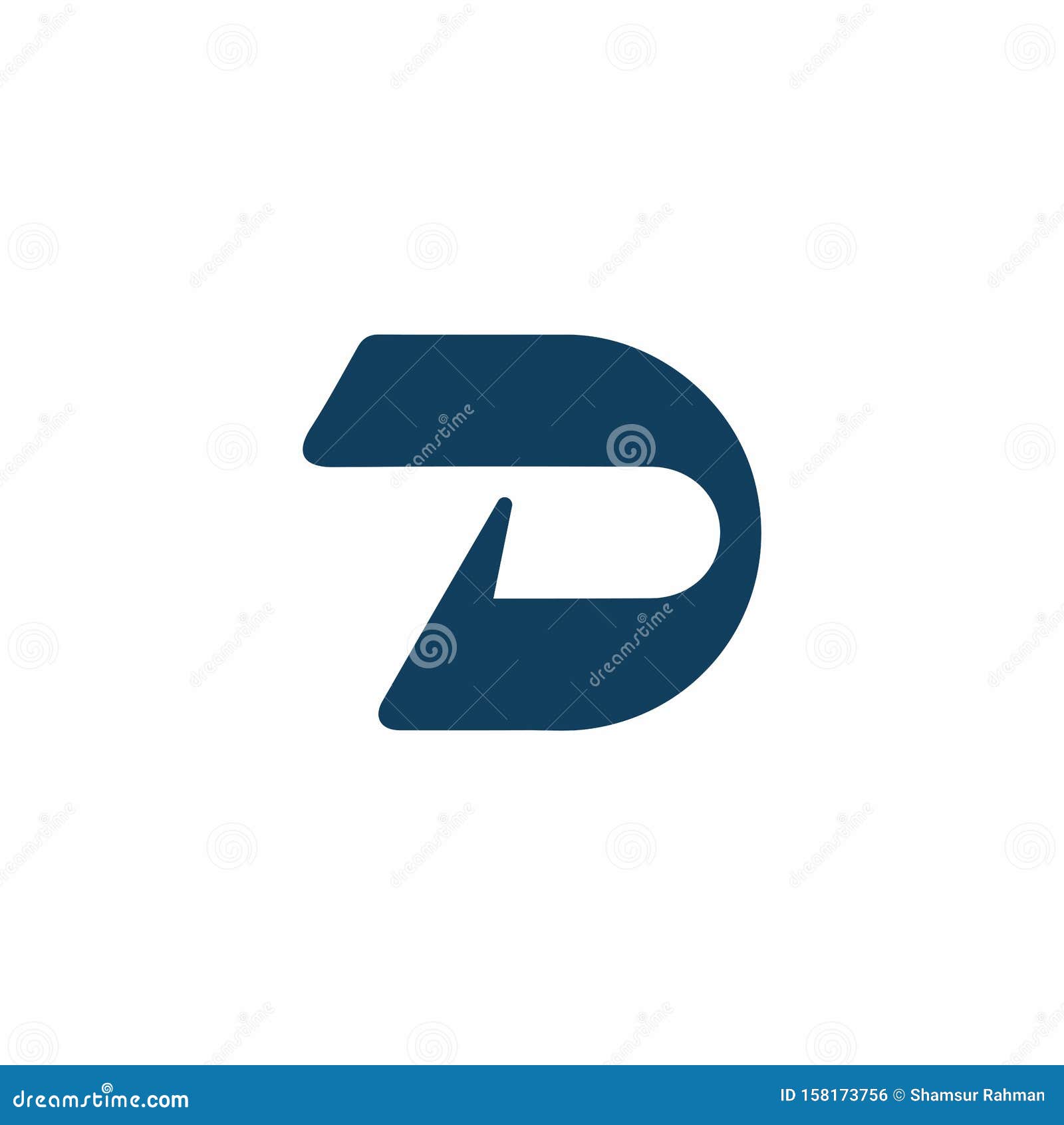 Letter D Logo Icon Design Template Elements Stock Vector - Illustration ...