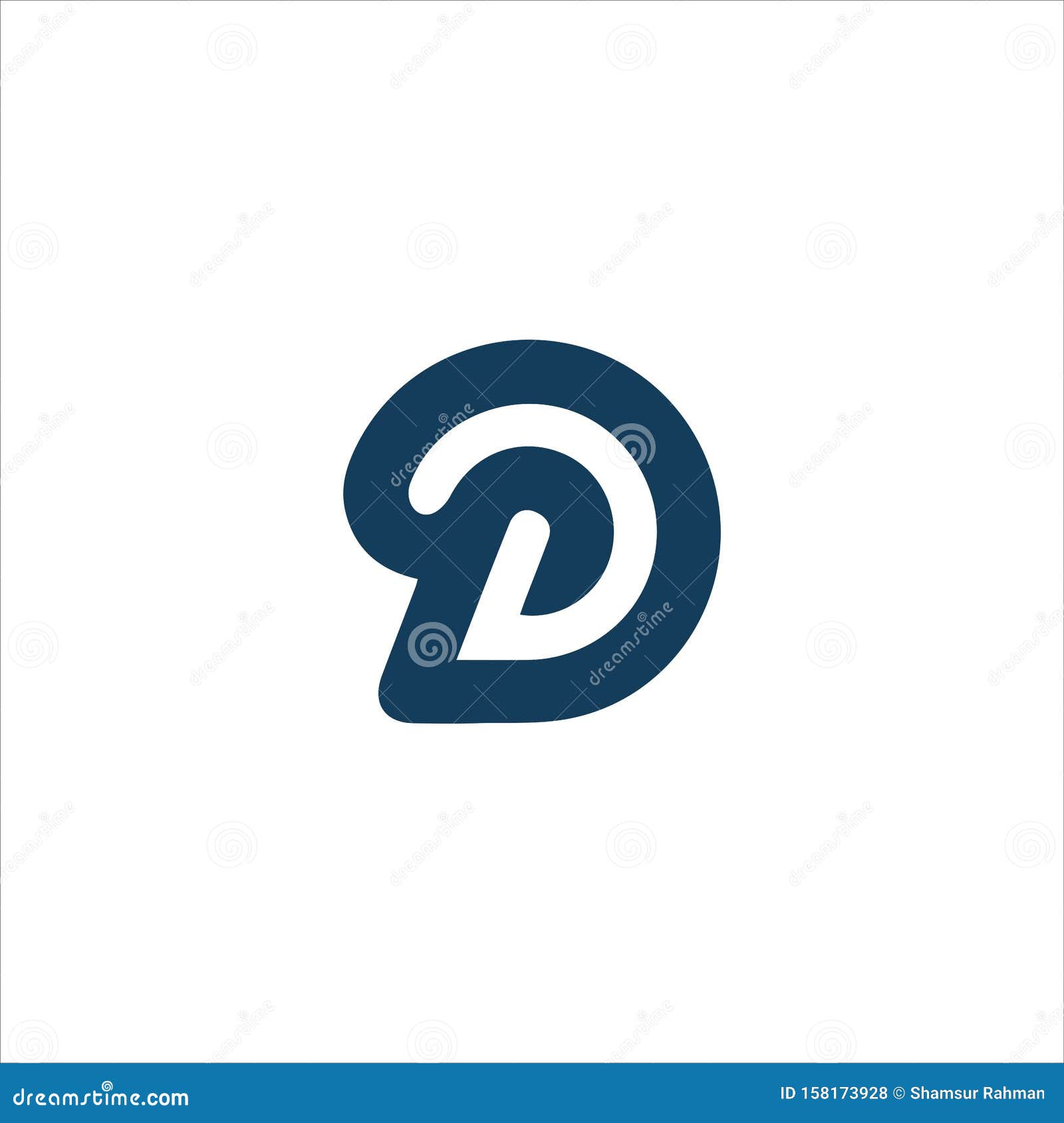 Letter D Logo Icon Design Template Elements Stock Vector - Illustration ...