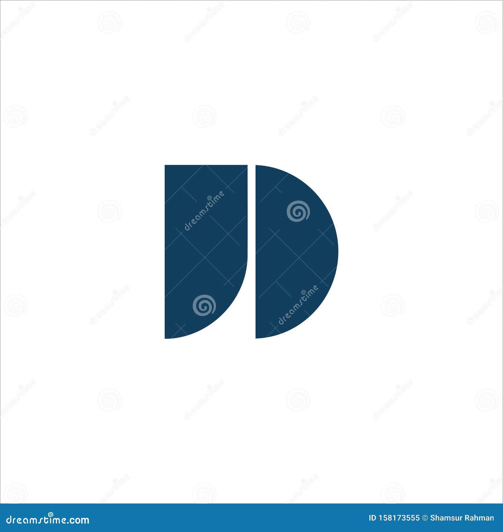 Letter D Logo Icon Design Template Elements Stock Vector - Illustration ...