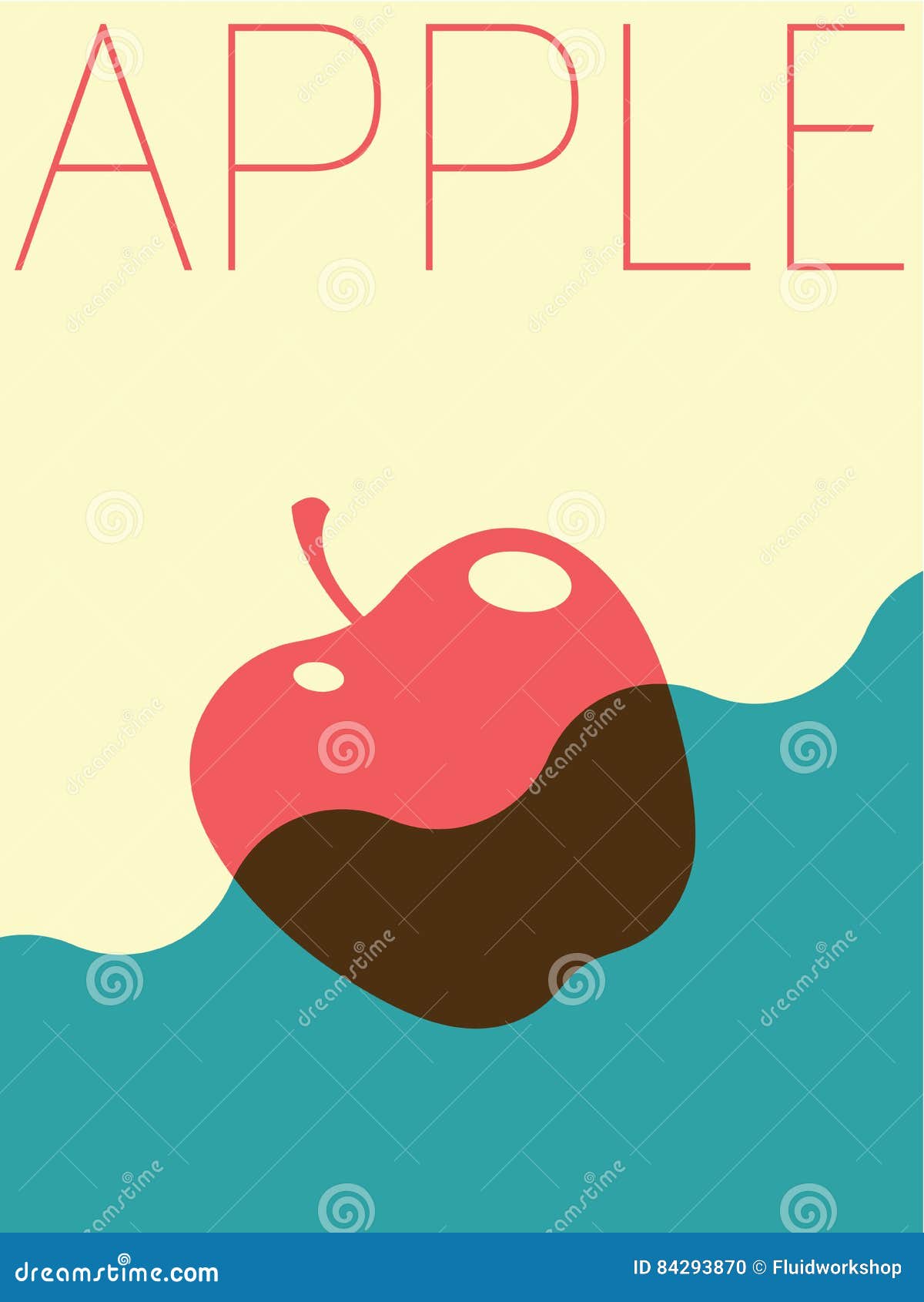 Vector Minimal Design - Apple Stock Vector - Illustration of pattern ...