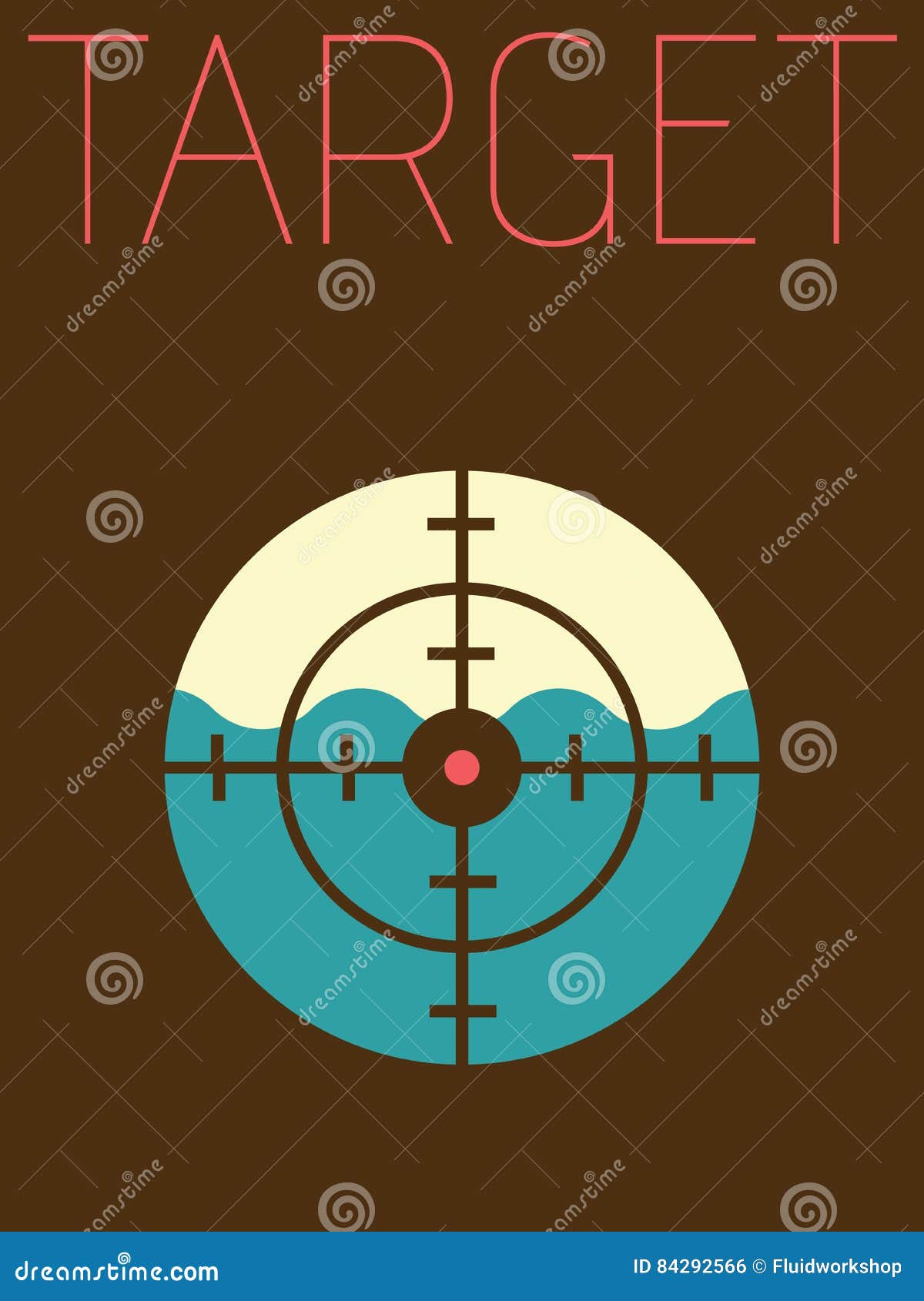 Vector Minimal Design - Target - Illustration Stock Vector ...