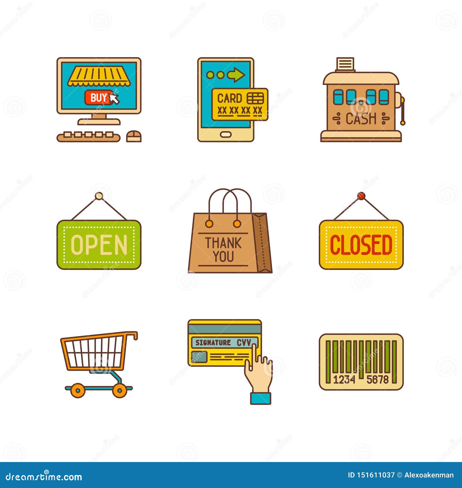 Vector Minimal Lineart Flat Shopping Icon Set Stock Vector ... Vector Minimal Lineart Flat Shopping Icon Set Stock Vector ...