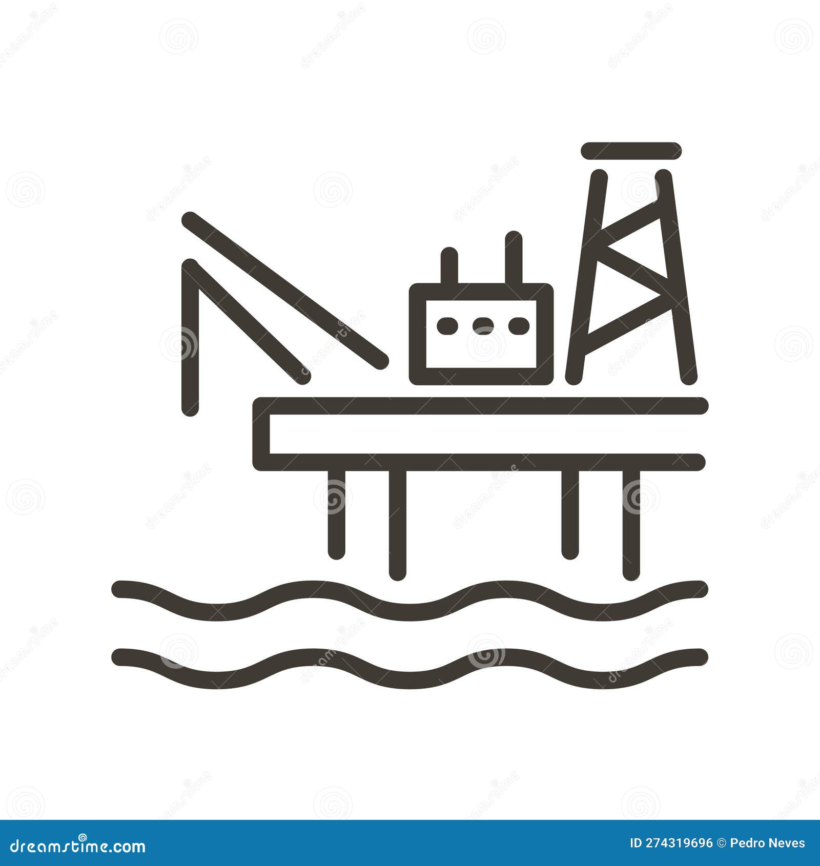 Vector Minimal Thin Line Icon Outline Linear Stroke Illustration Of A