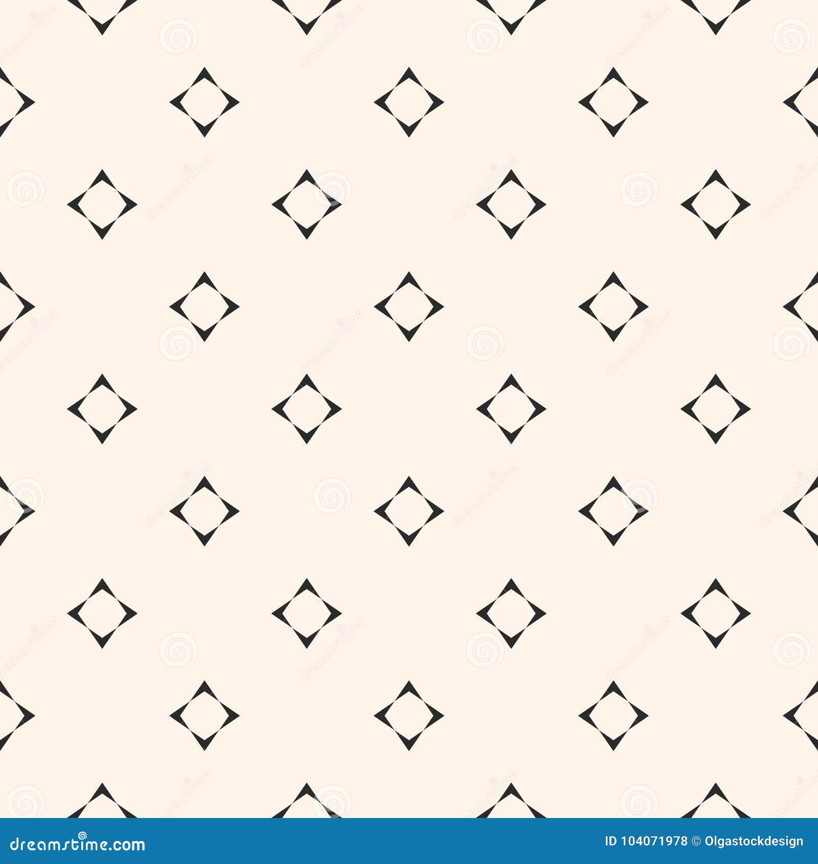 Vector Minimalist Seamless Pattern with Small Star Shapes, Square ...