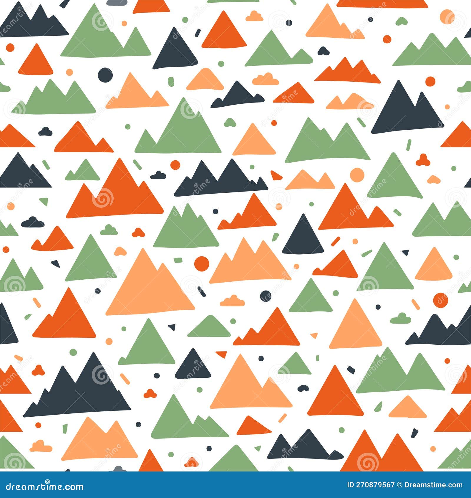 Minimalist Landscape or Mountain Seamless Surface Pattern for Products ...