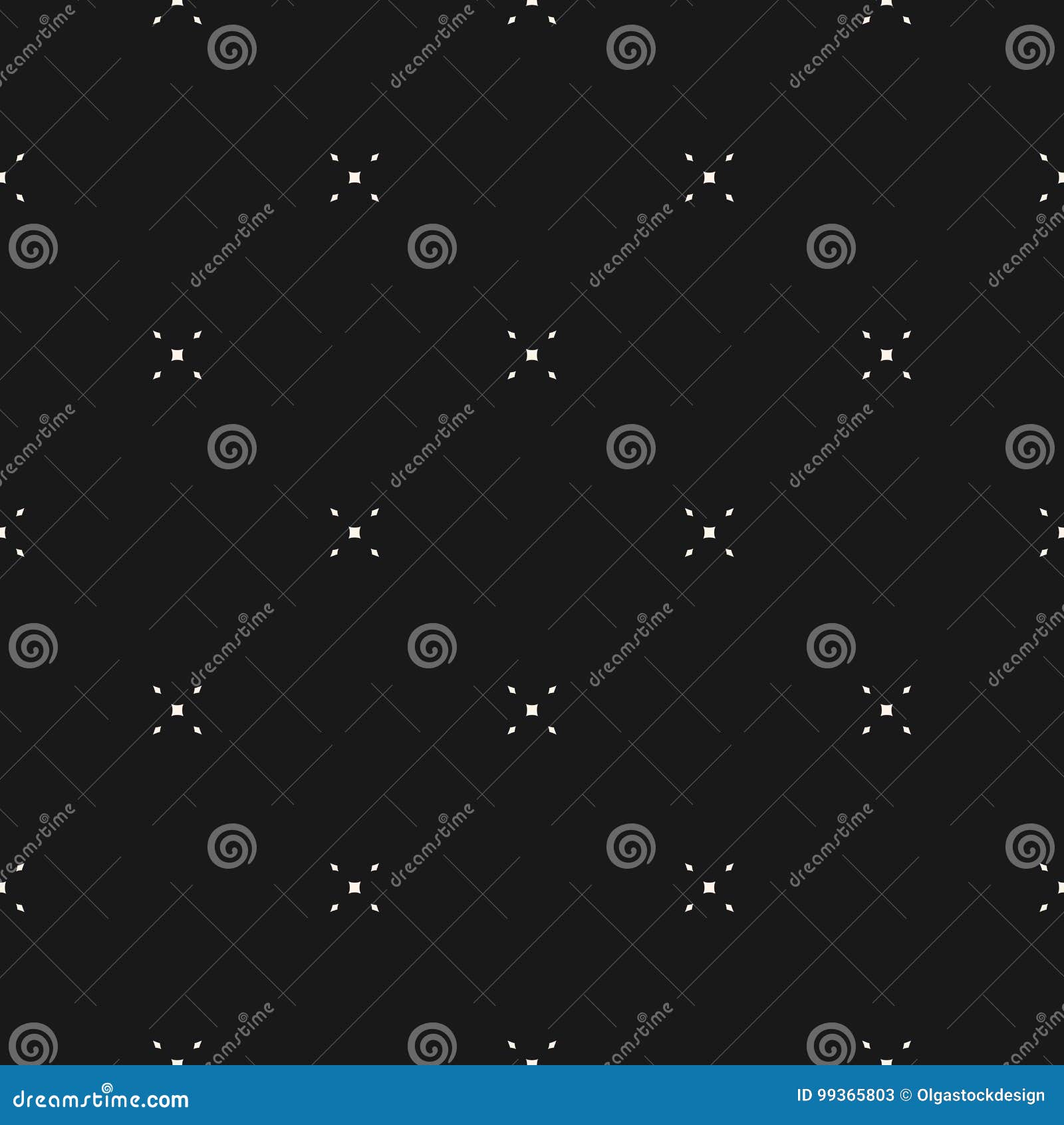 Vector Minimalist Seamless Pattern with Tiny Diamond Shapes Stock ...