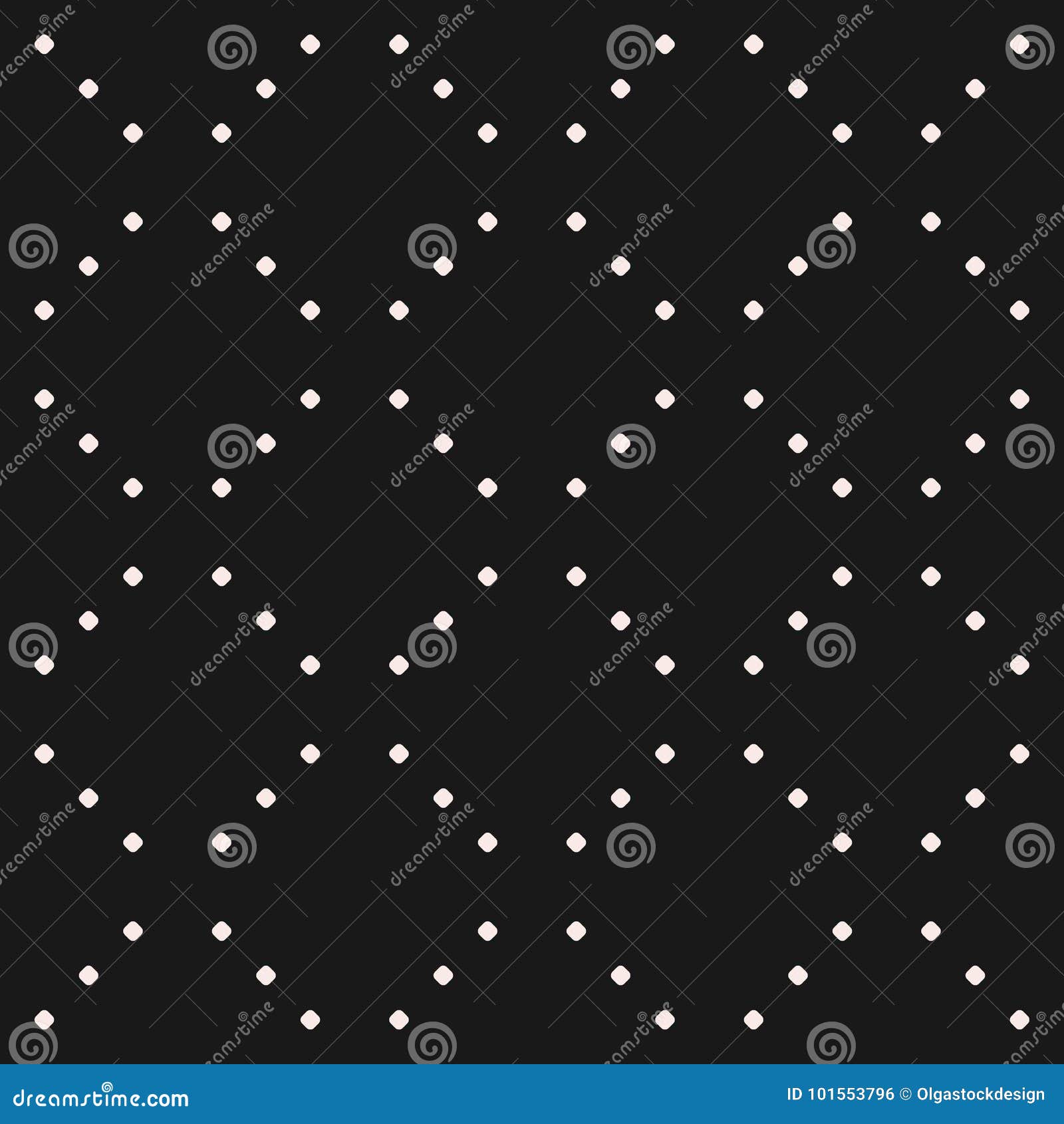Vector Seamless Pattern, Dotted Lines in Diagonal Grid Stock Vector ...