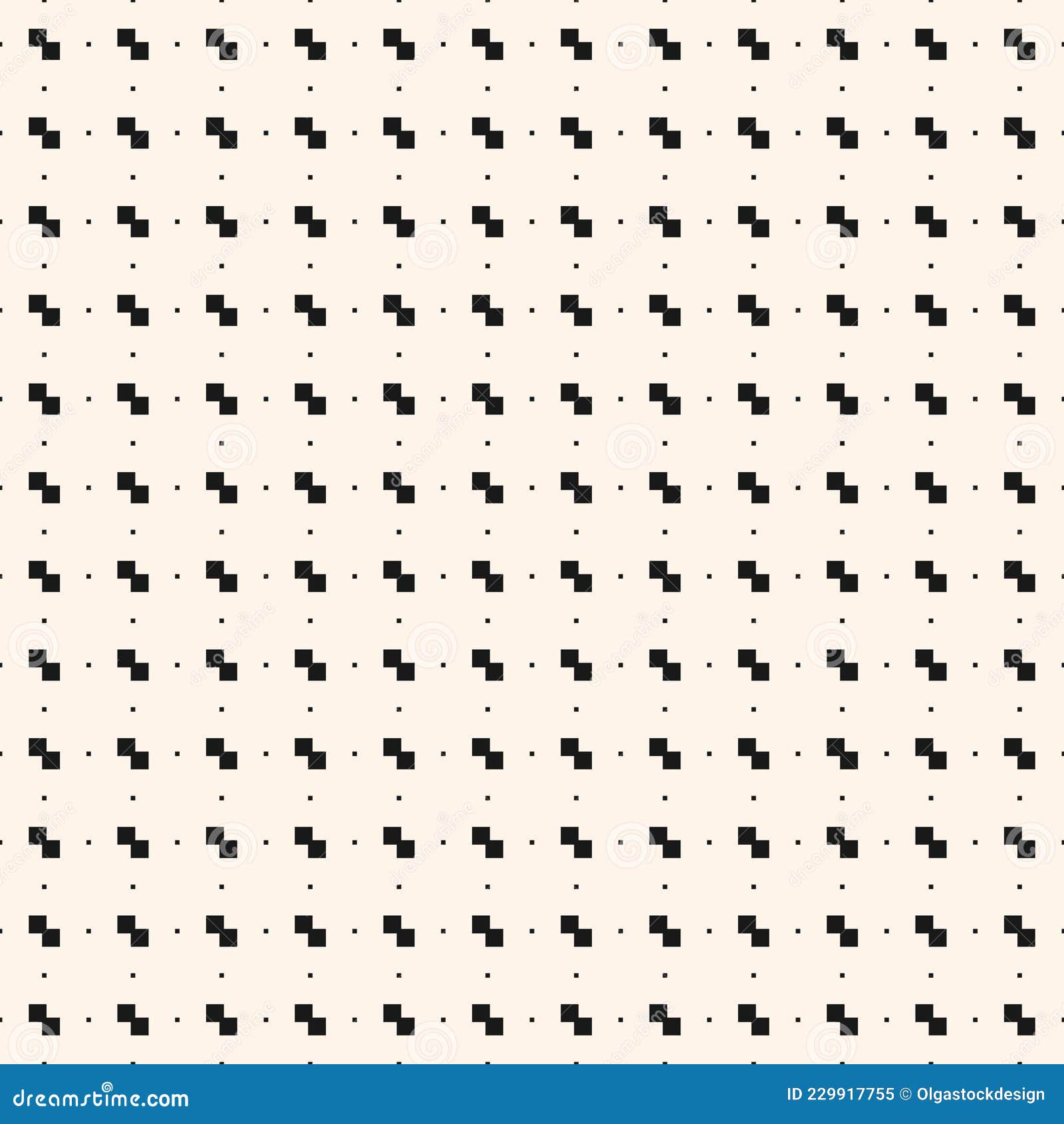 Vector Minimalist Seamless Pattern. Simple Monochrome Texture with ...