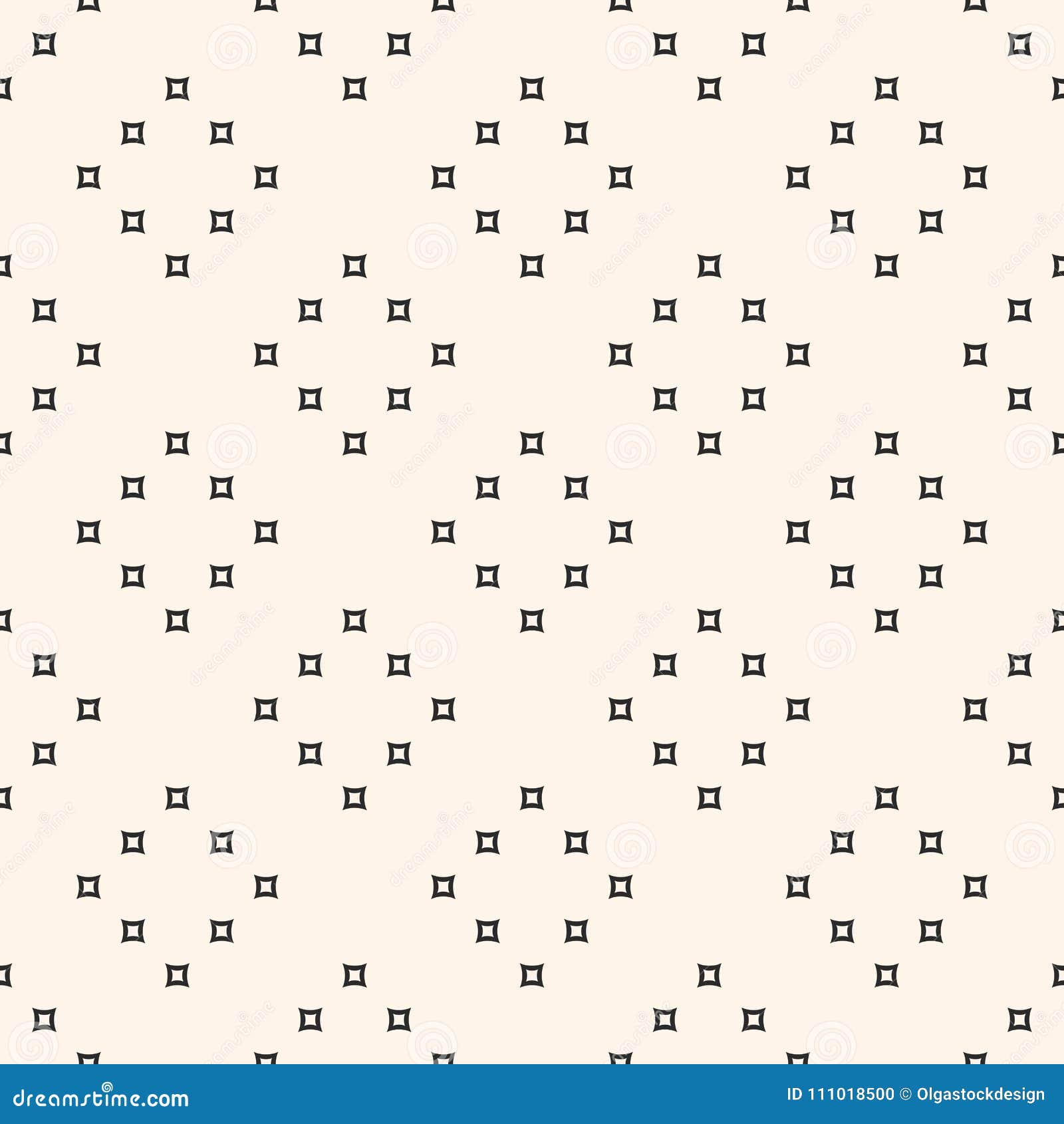 Vector Minimalist Seamless Pattern with Small Outline Curved Squares ...