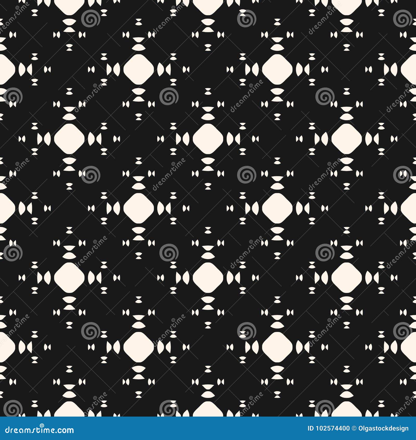 Seamless Pattern with Small Circles, Triangles. Stock Vector ...