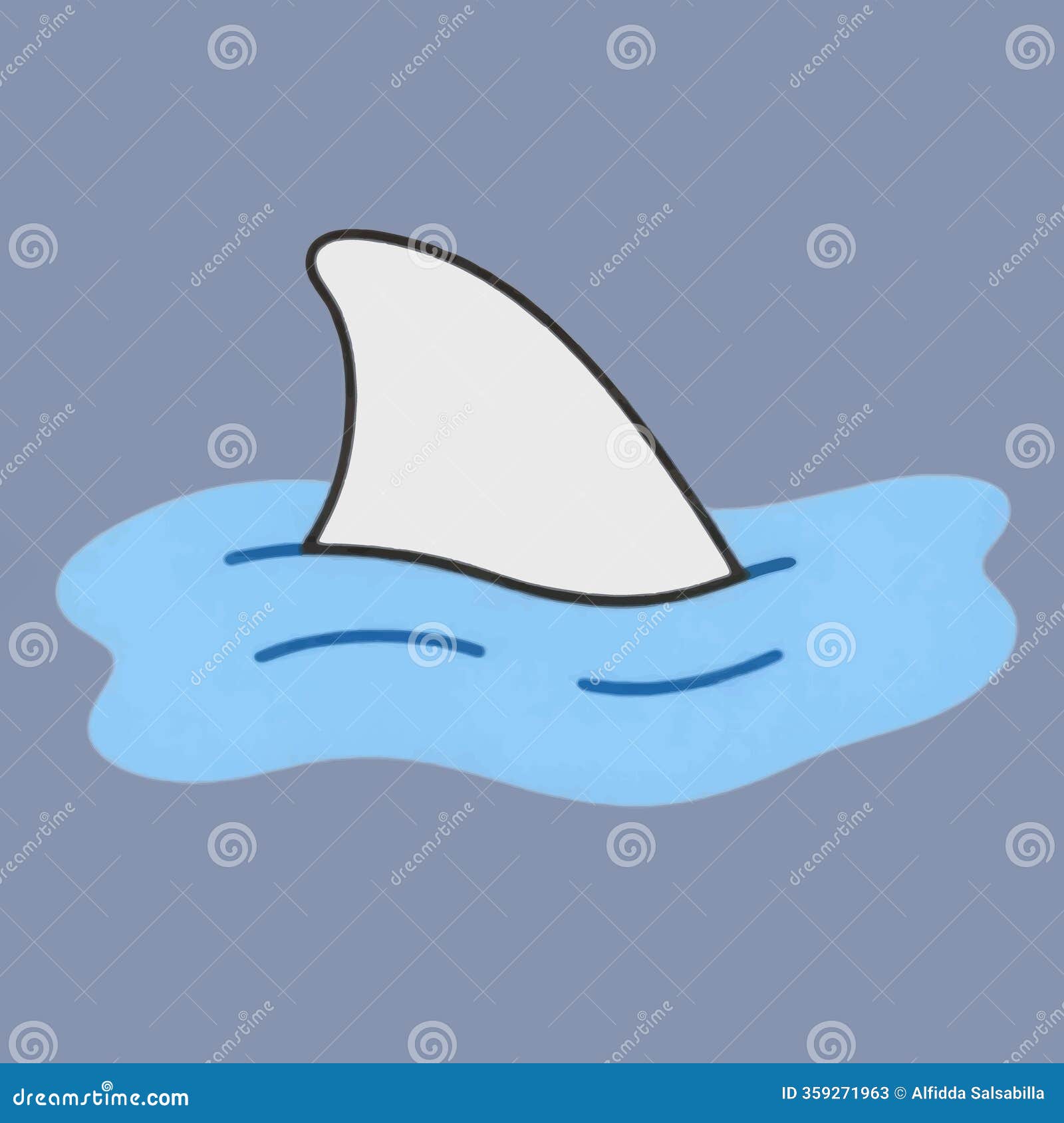 Minimalist Shark With Streamlined Body Royalty-Free Stock Photo ...