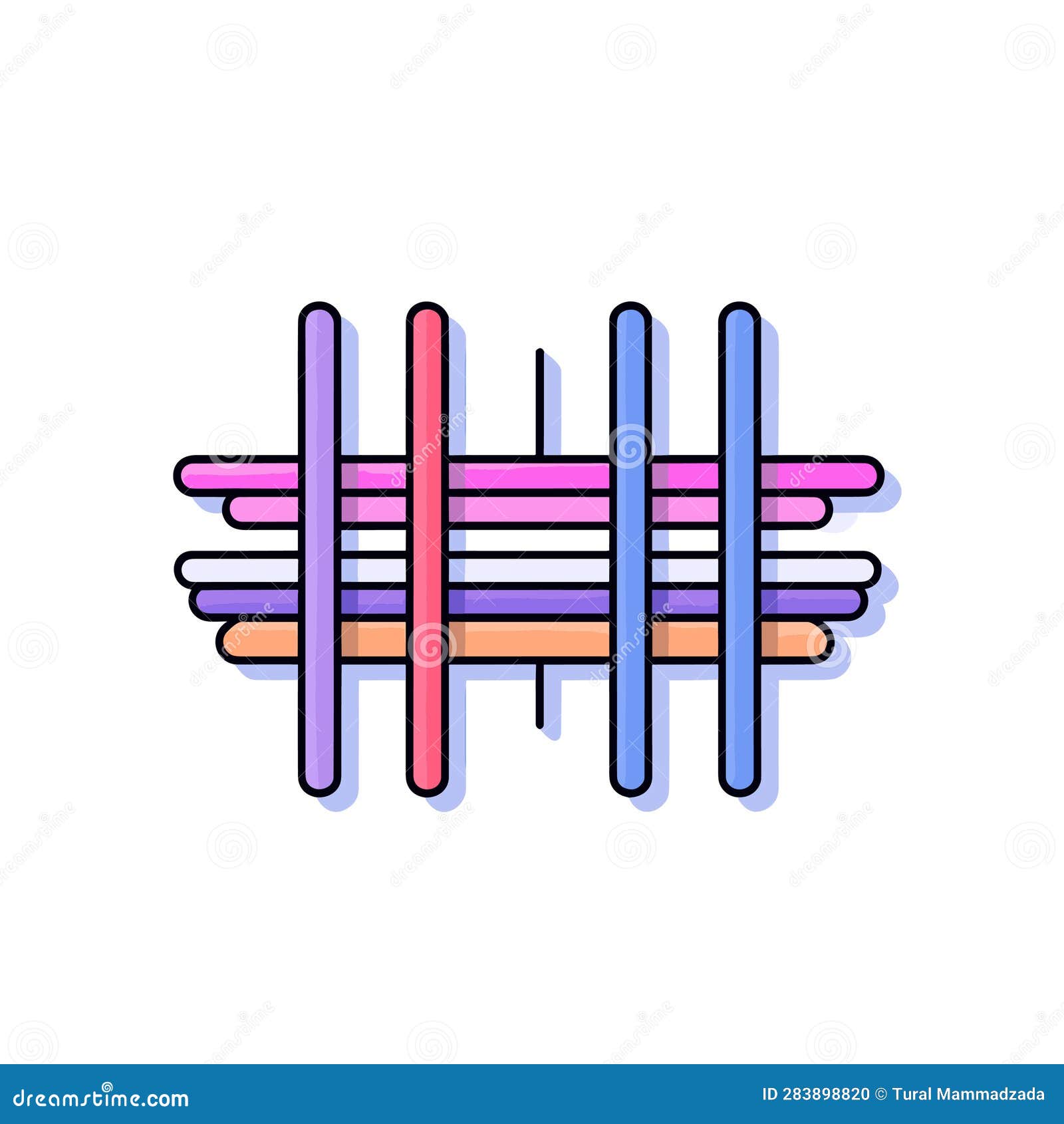 Vector of a Minimalist Sound Equalizer Icon in a Flat Vector Style ...