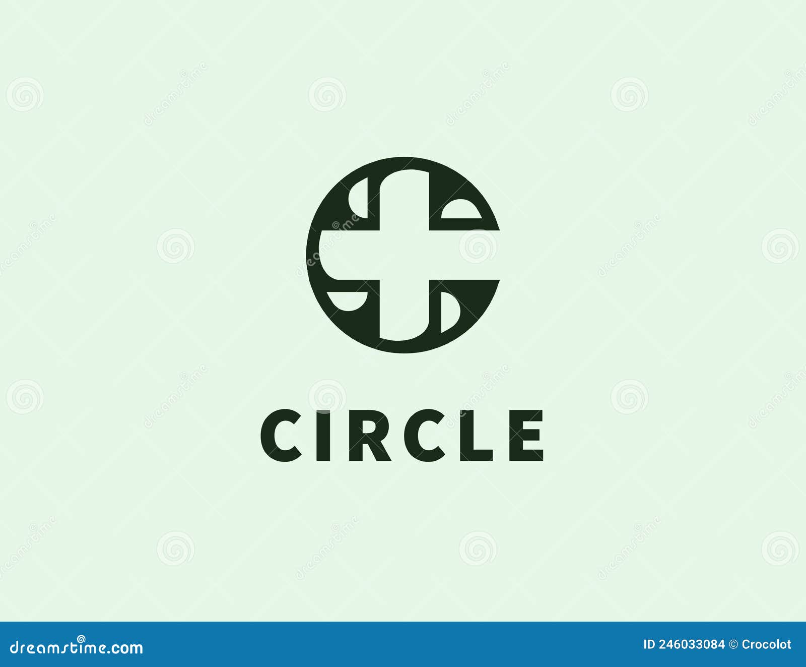 Vector Minimalistic Logotype. the Combination of the Letter C and the ...