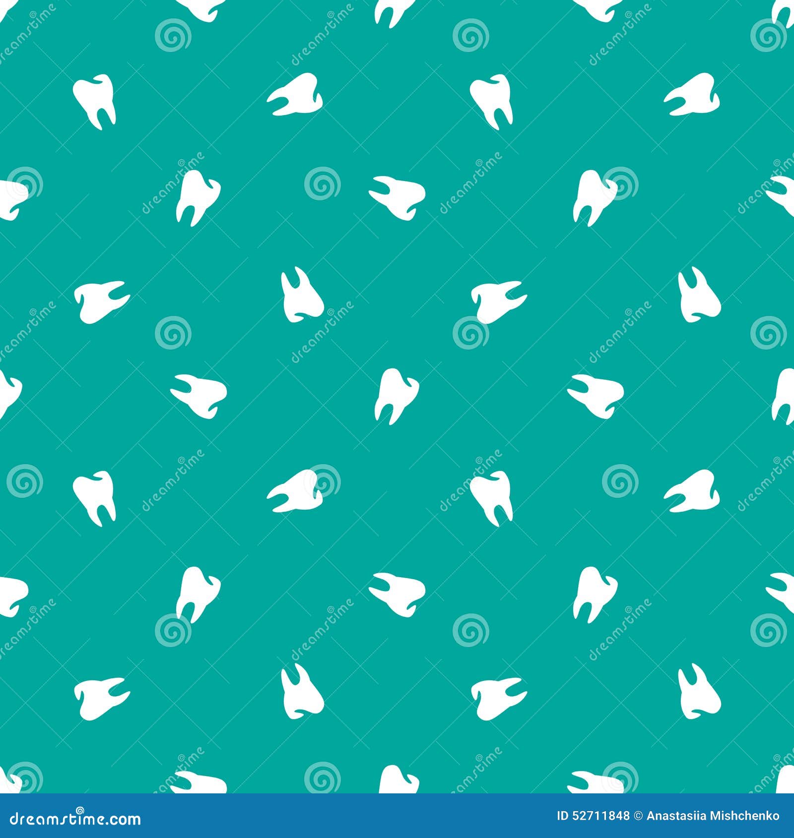 Vector Minimalistic Teeth Seamless Pattern Stock Vector - Illustration ...