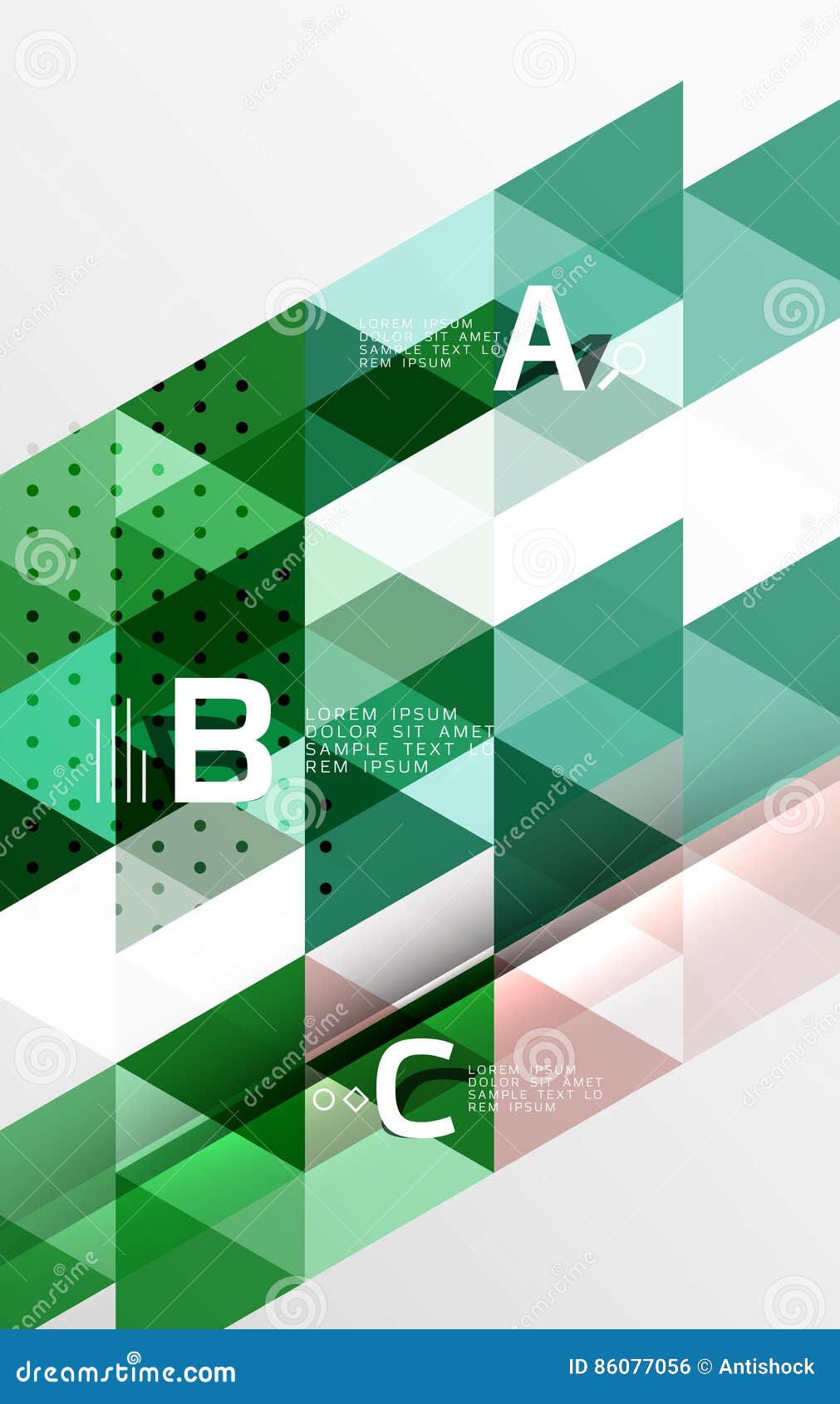 Vector Minimalistic Triangle Design Stock Vector - Illustration of ...