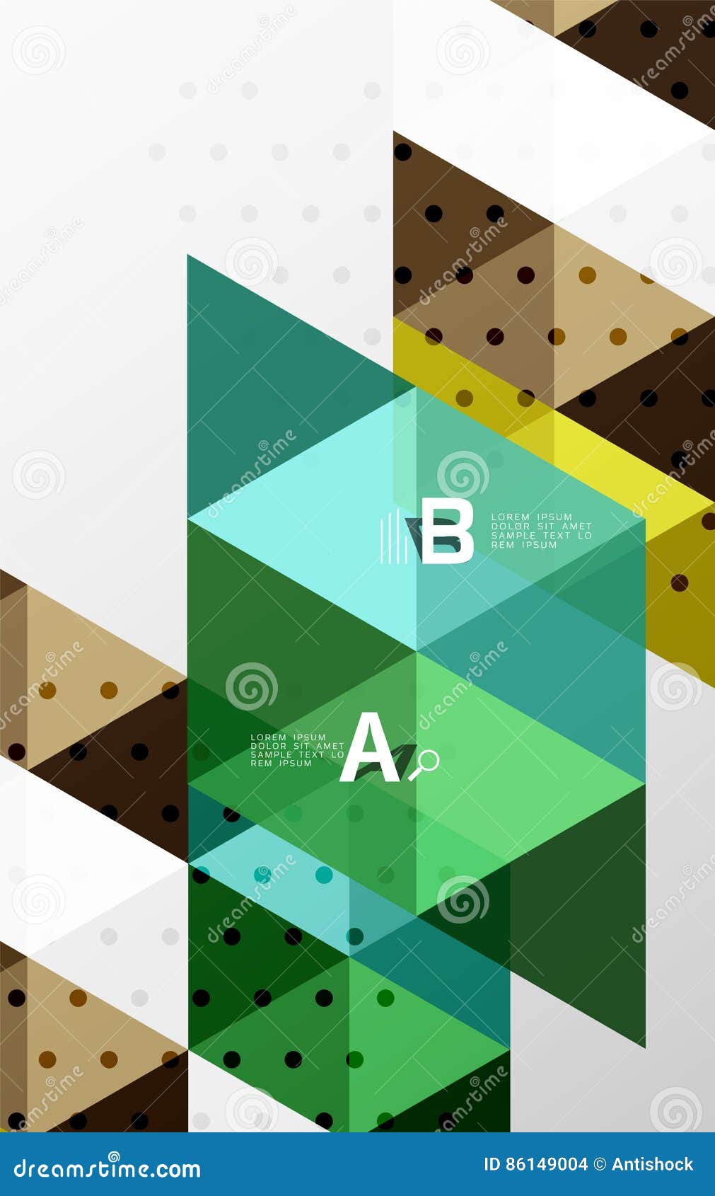 Vector Minimalistic Triangle Design Stock Vector - Illustration of ...