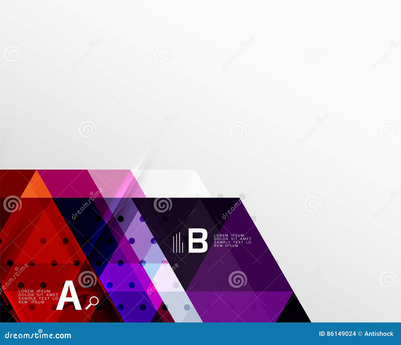 Vector Minimalistic Triangle Design Stock Vector - Illustration of ...