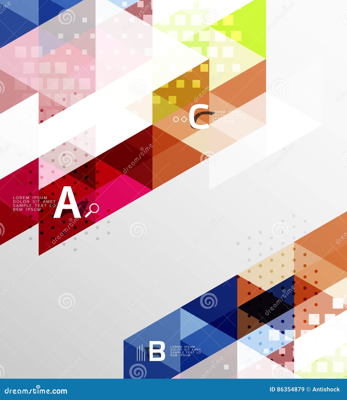 Vector Minimalistic Triangle Design Stock Illustration - Illustration ...