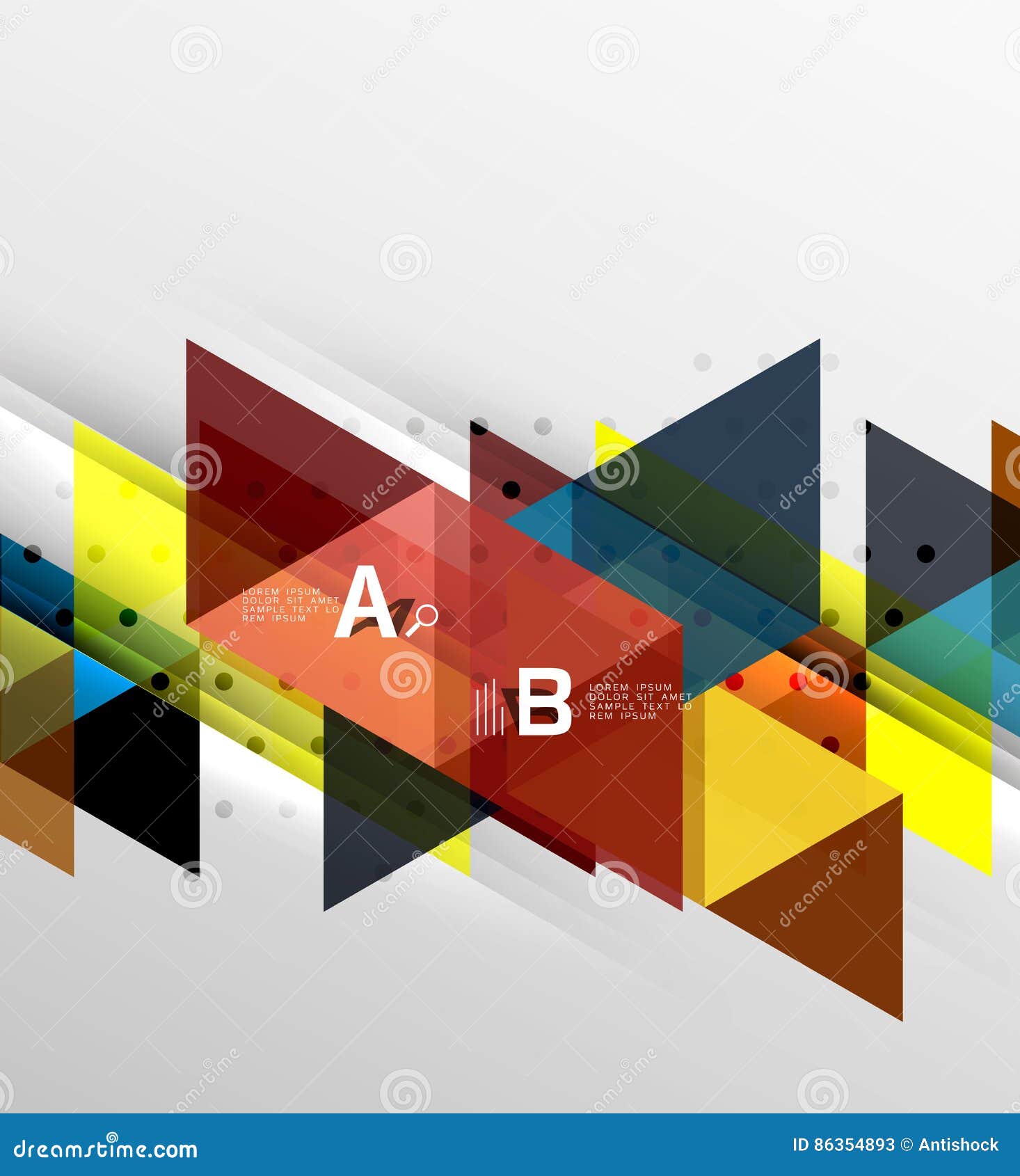 Vector Minimalistic Triangle Design Stock Illustration - Illustration ...