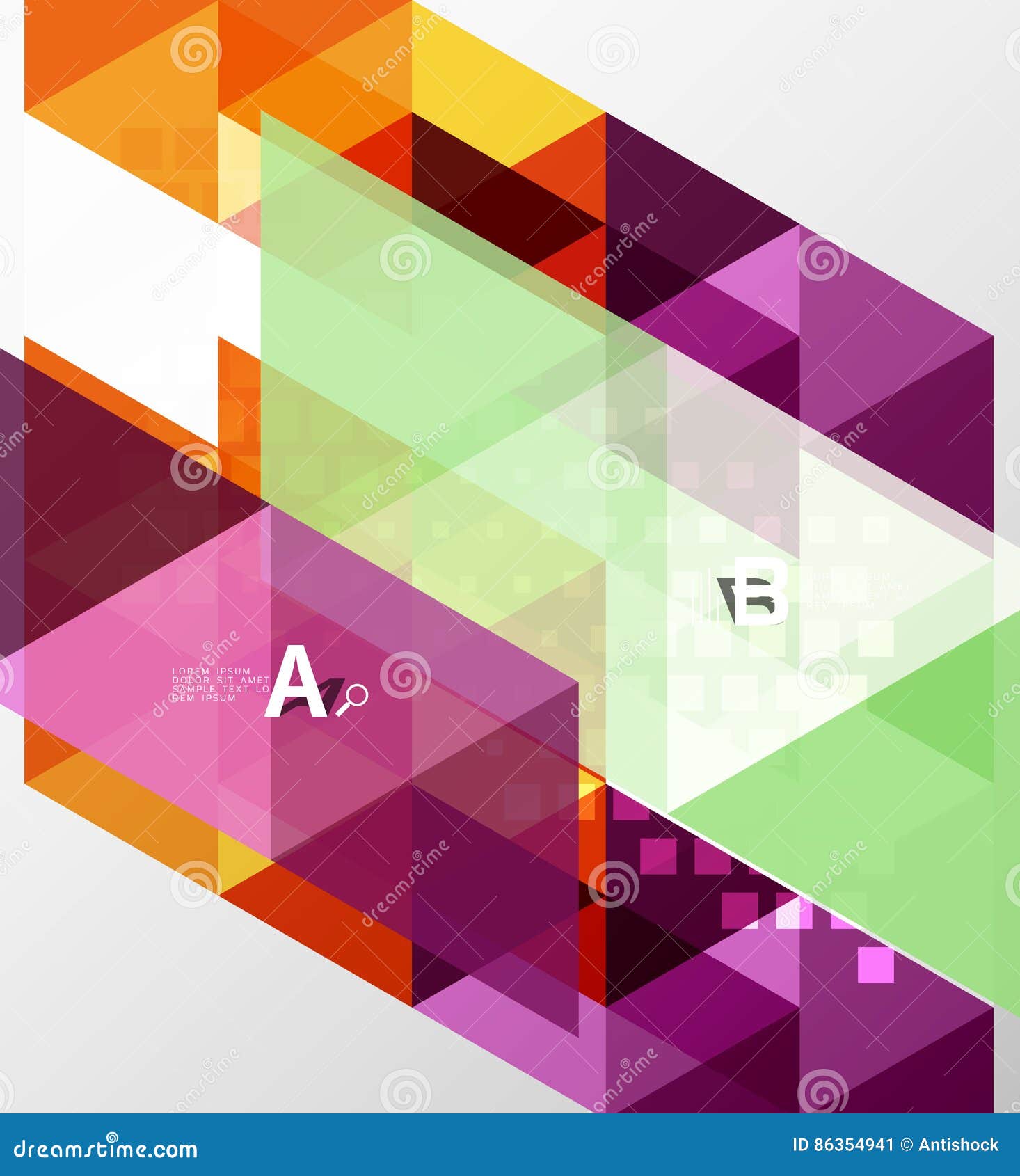 Vector Minimalistic Triangle Design Stock Illustration - Illustration ...