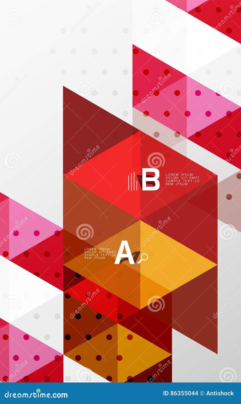 Vector Minimalistic Triangle Design Stock Illustration - Illustration ...