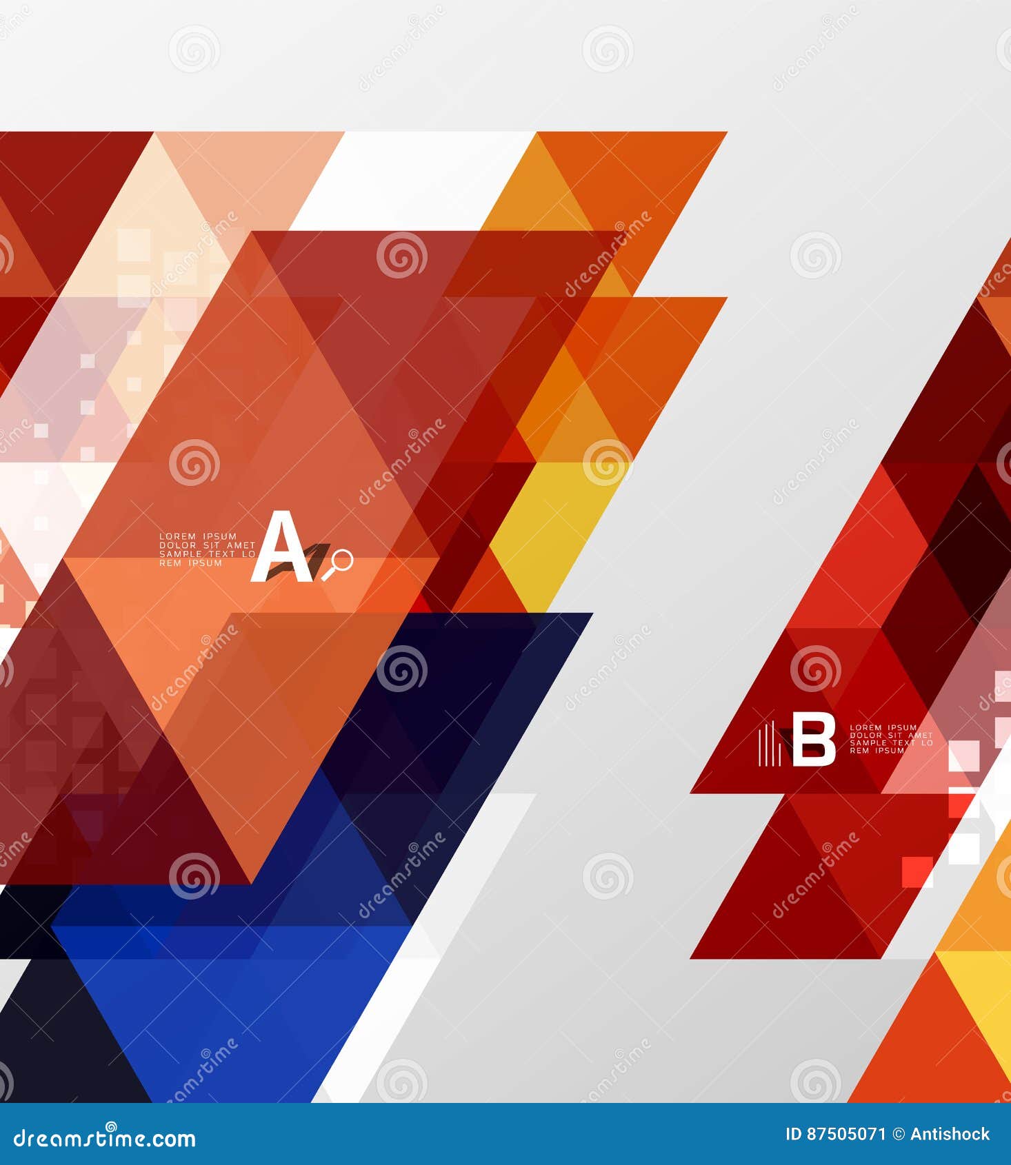 Vector Minimalistic Triangle Design Stock Vector - Illustration of ...