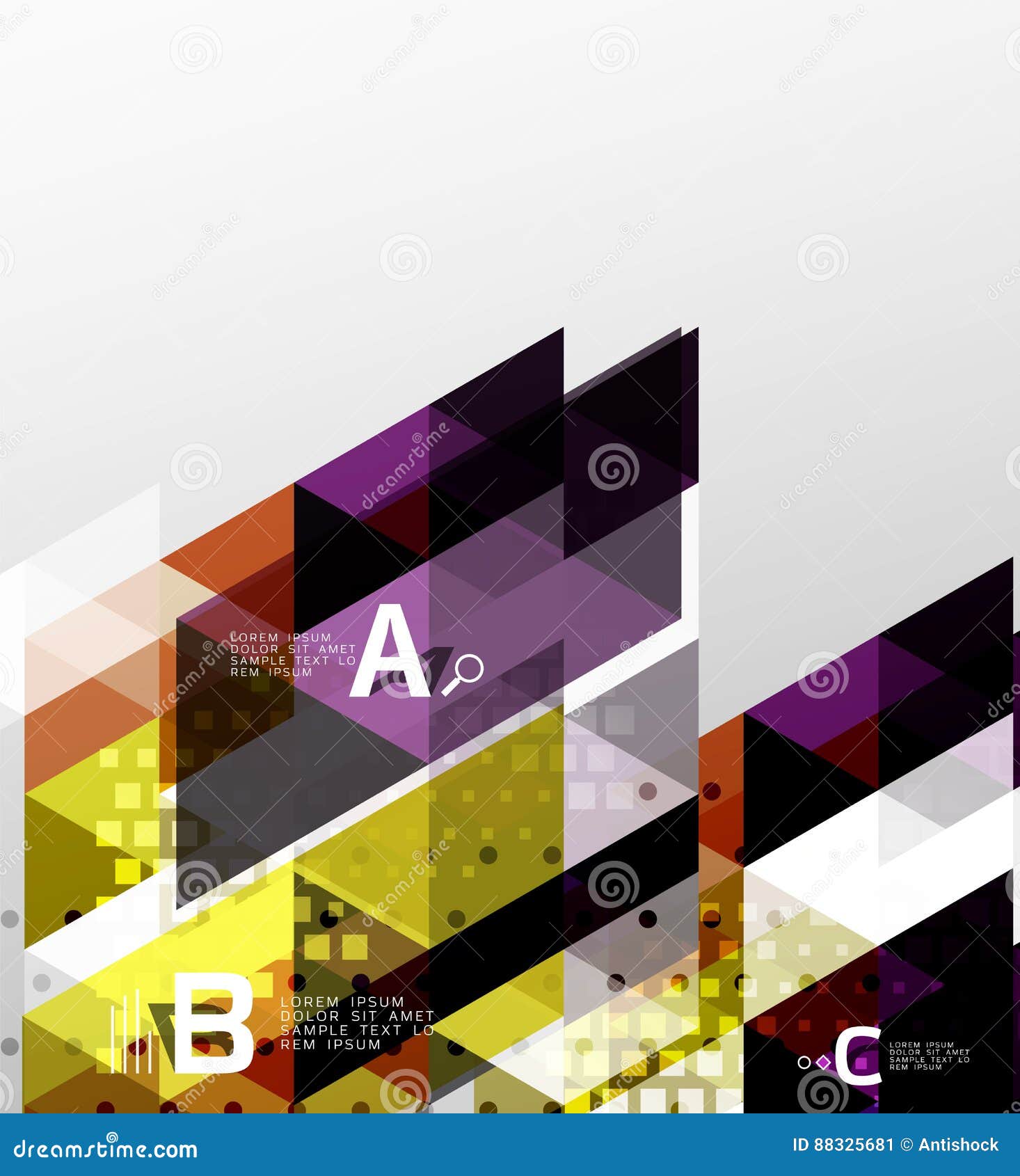 Vector Minimalistic Triangle Design Stock Illustration - Illustration ...