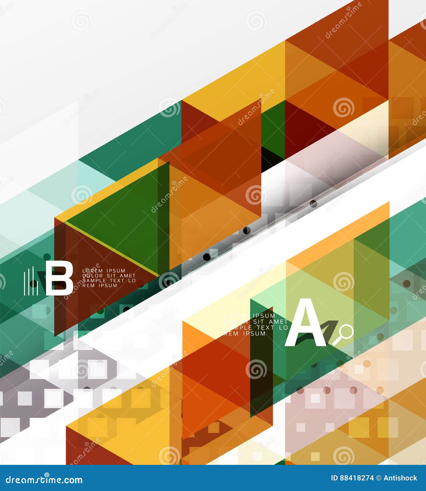 Vector Minimalistic Triangle Design Stock Illustration - Illustration ...