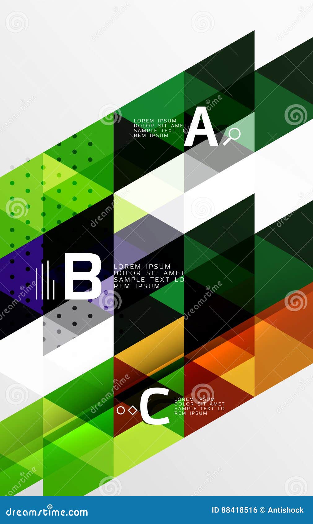Vector Minimalistic Triangle Design Stock Illustration - Illustration ...