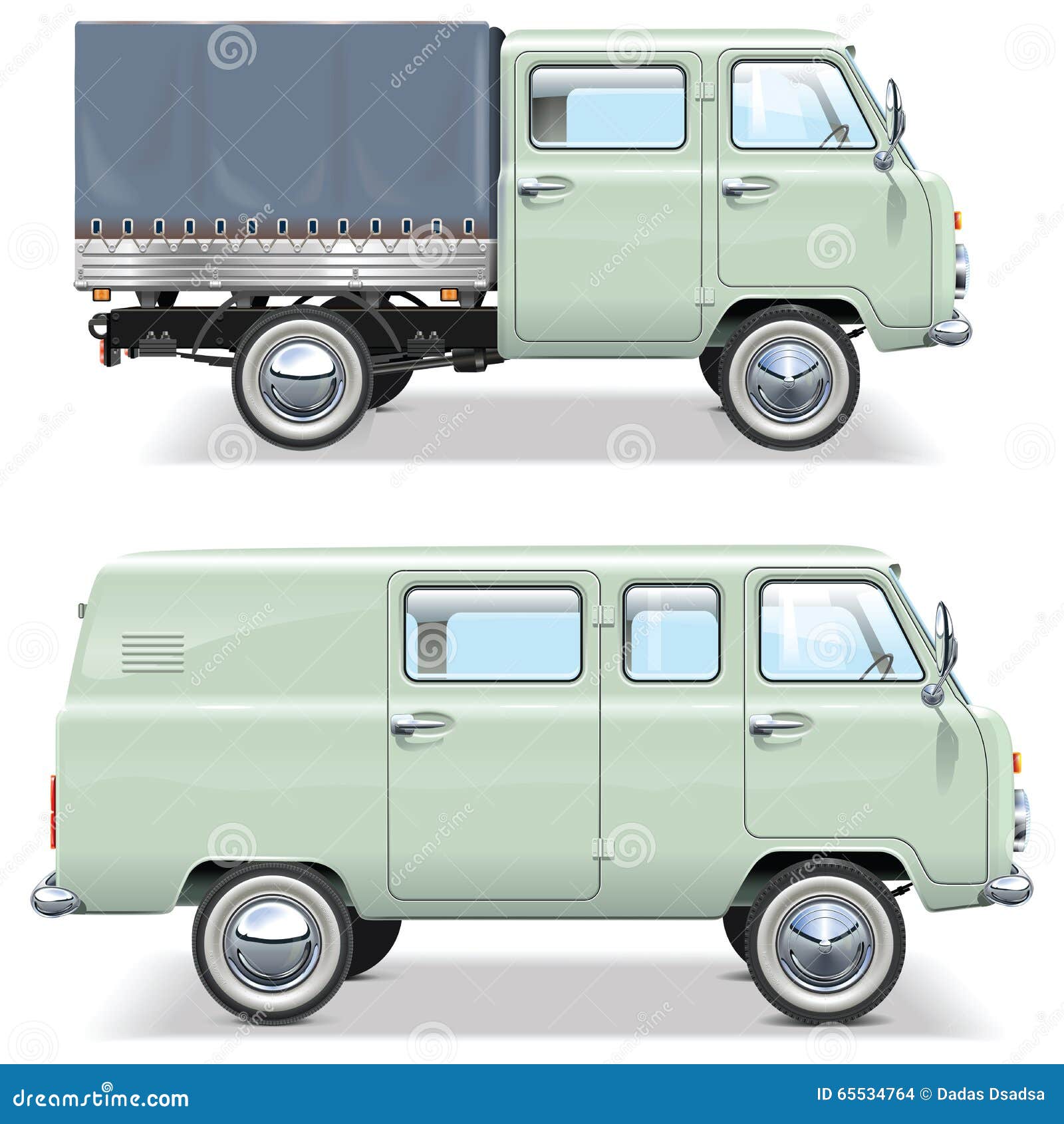 Vector Art Of Minivan Cartoon | CartoonDealer.com #85321258