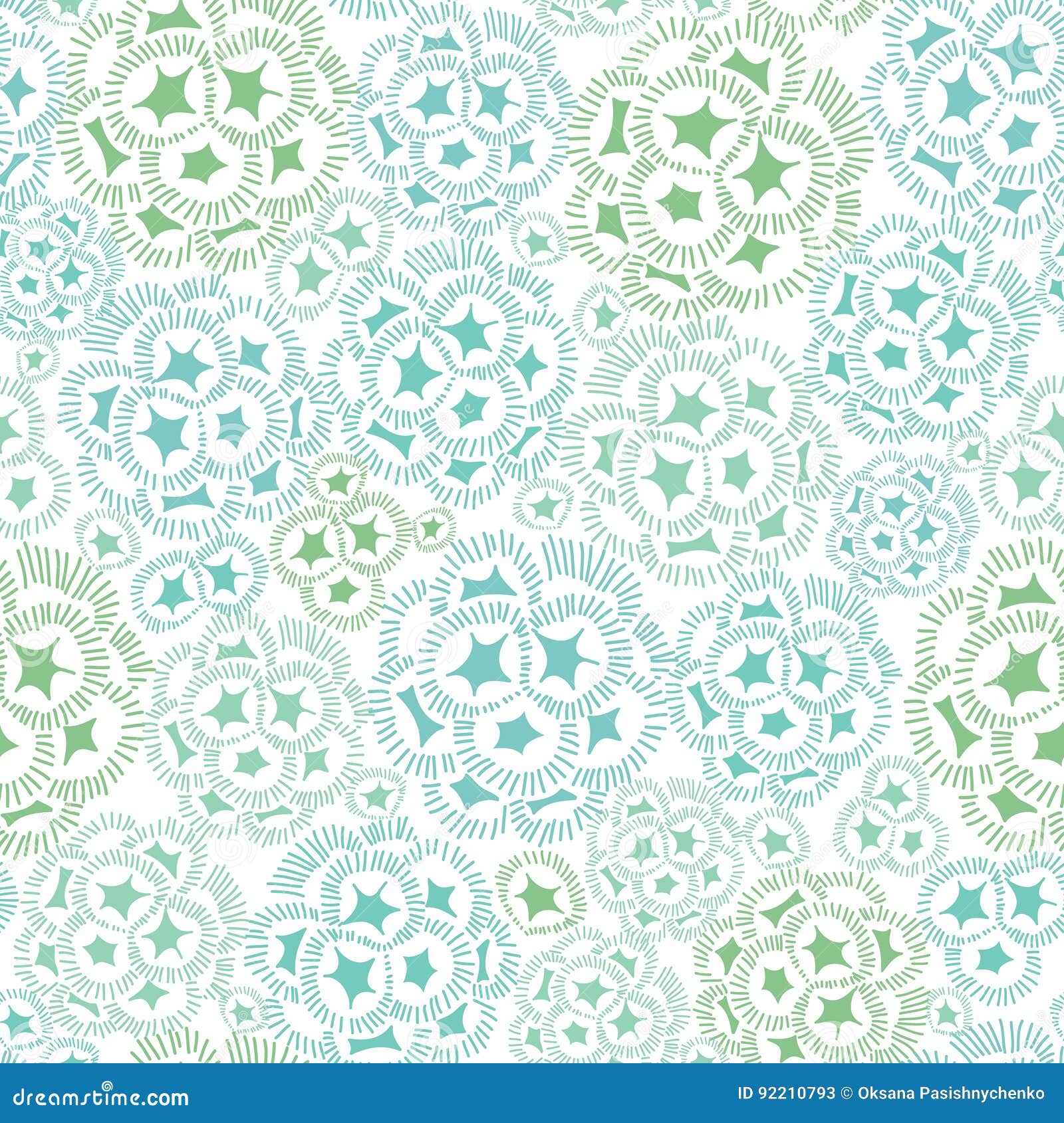 Vector Mint Green and Blue Abstract Seaweed Plant Texture Drawing ...
