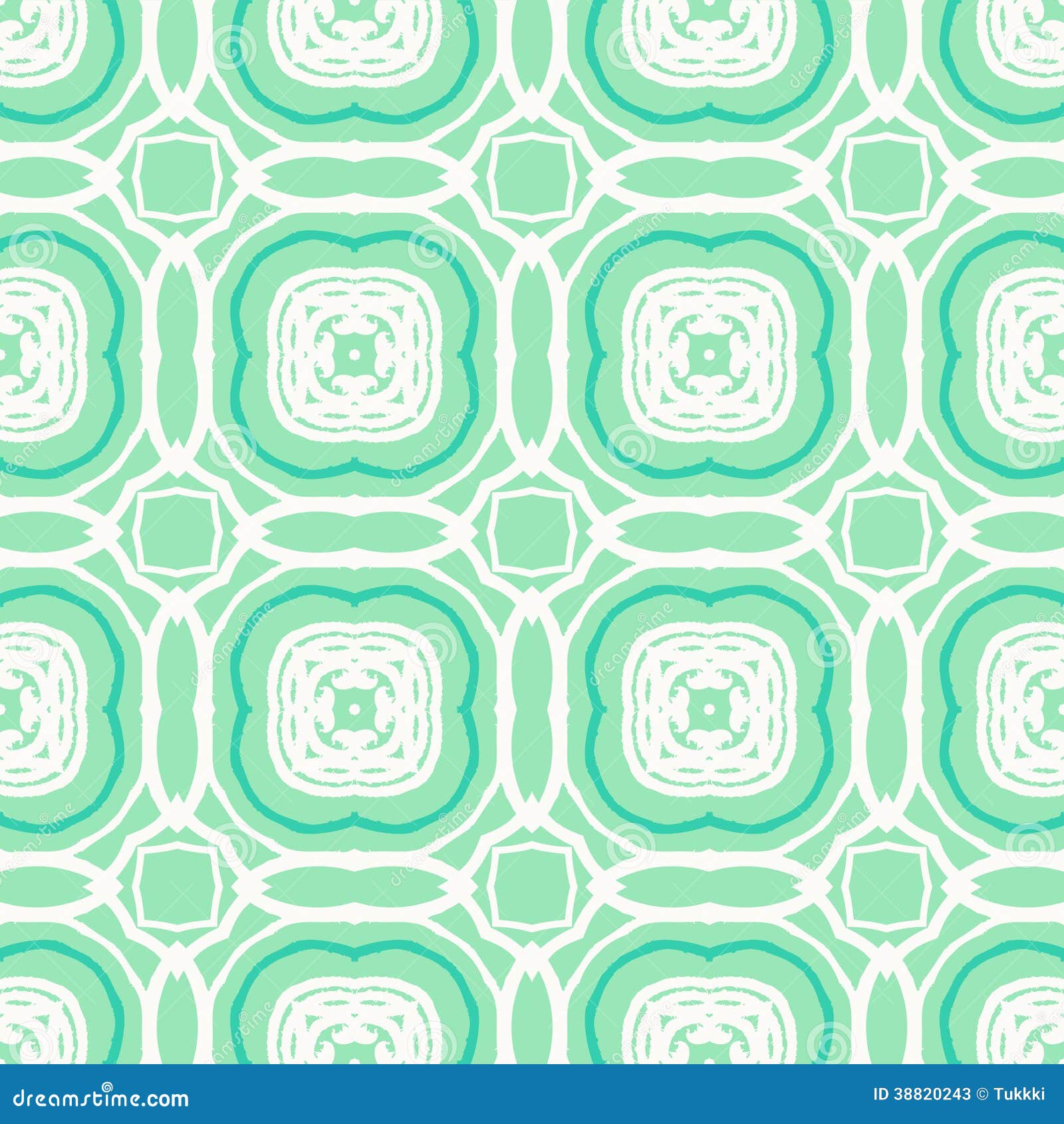 Vector Mint Green Geometric Art Deco Pattern Stock Vector ...