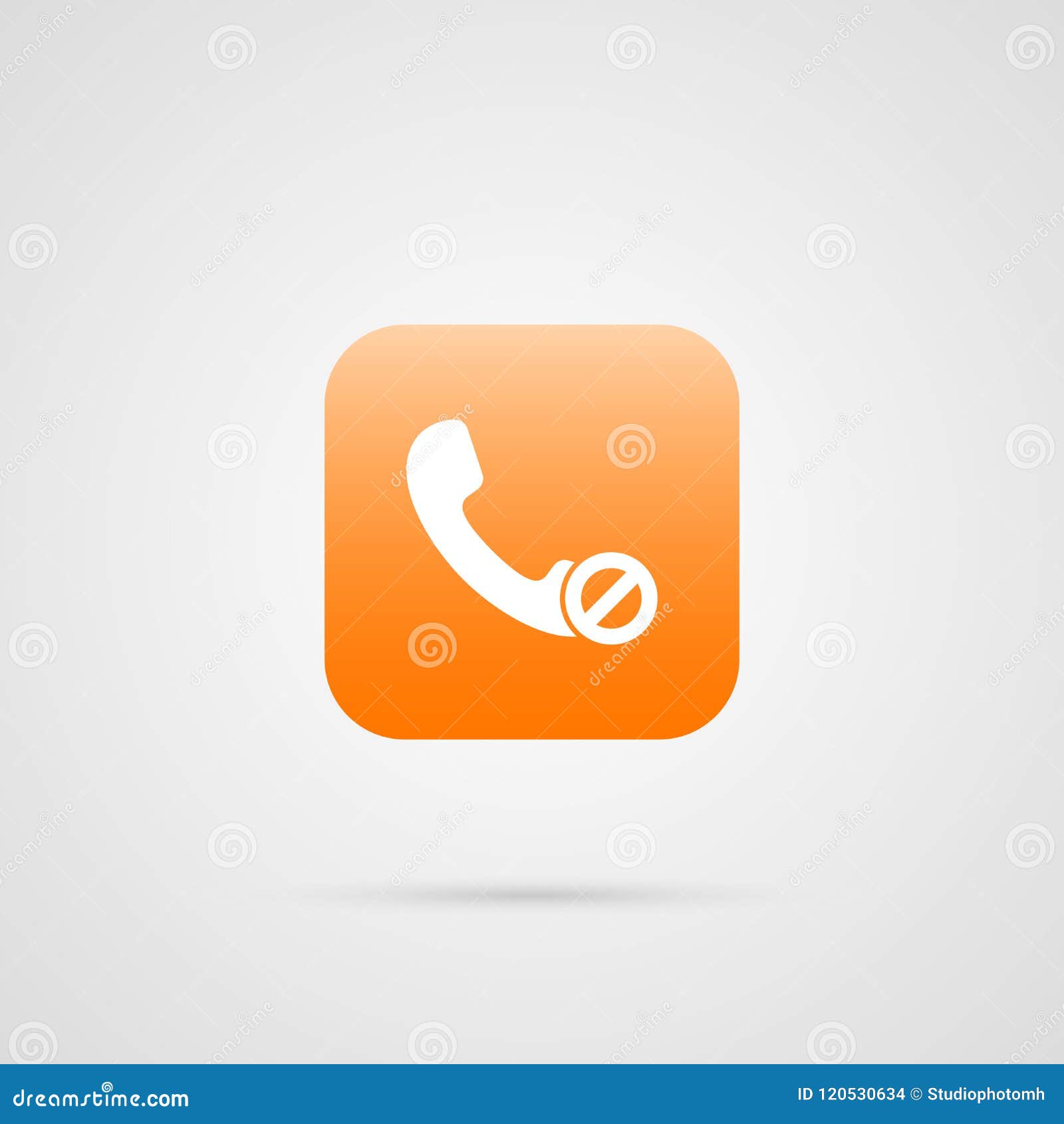 Vector Missed Call Icon. App Symbol Stock Vector - Illustration of ...