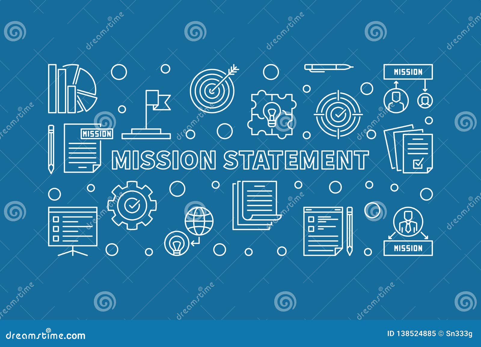 Vector Mission, Vision, Strategy And Values Diagram Schema Royalty-Free ...