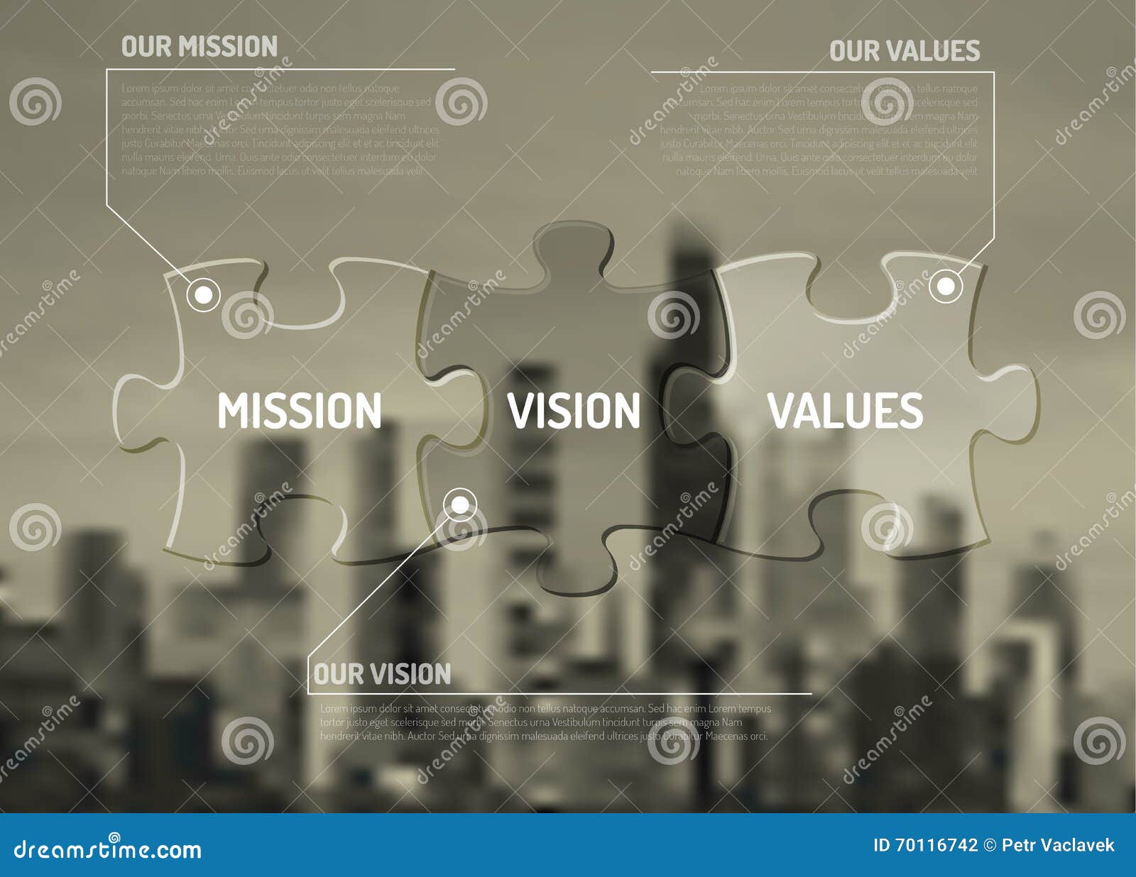 Vector Mission, Vision, Strategy And Values Diagram Schema Royalty-Free ...