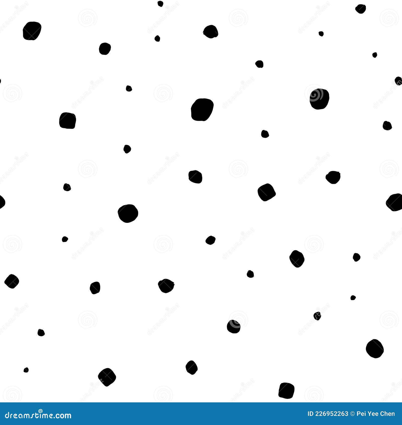 Vector Mixed Spotty and Dotty Toss and Random Composition, Simple and ...