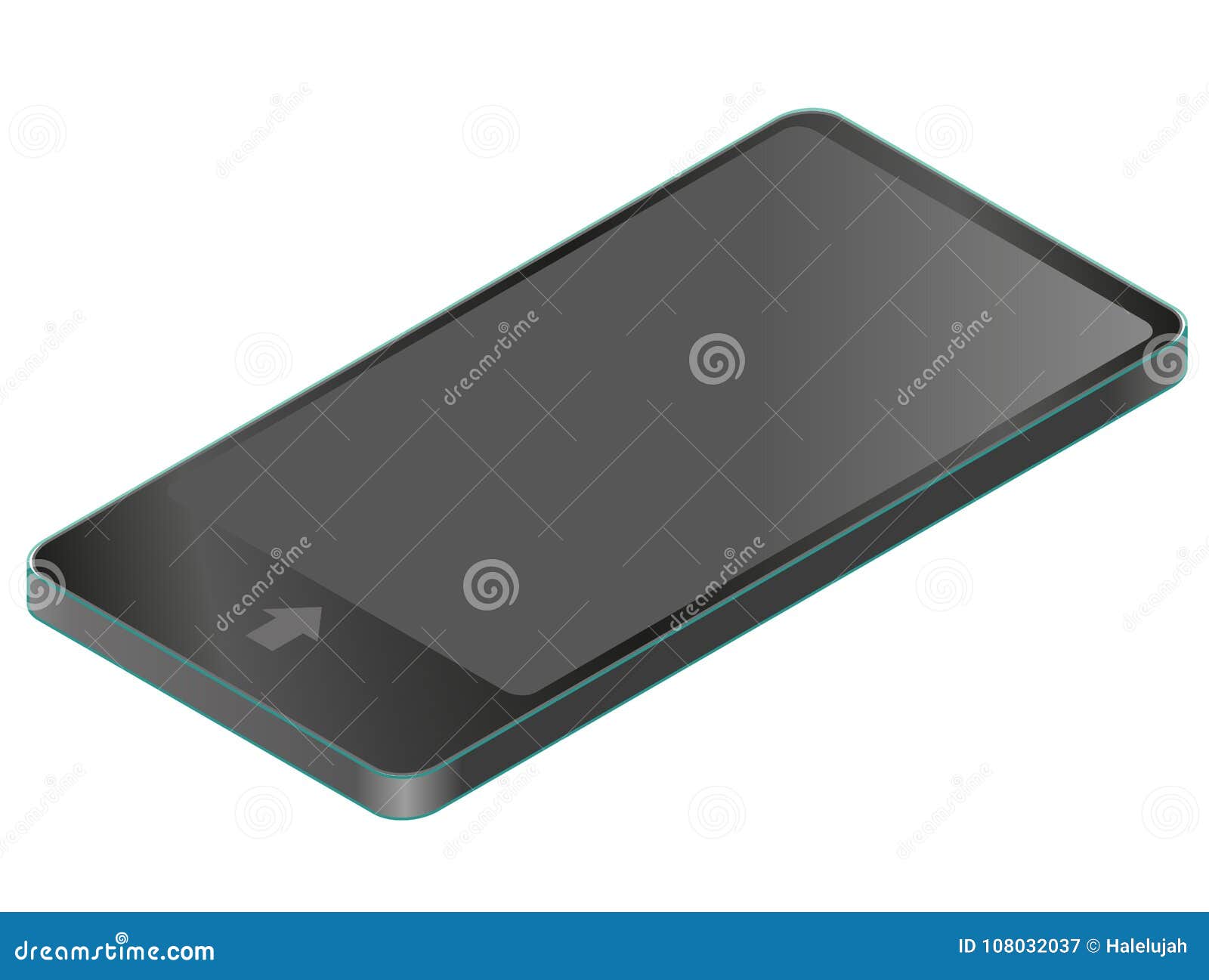 Vector Mobile Phone in Isometric Perspective. Wireless Technology ...