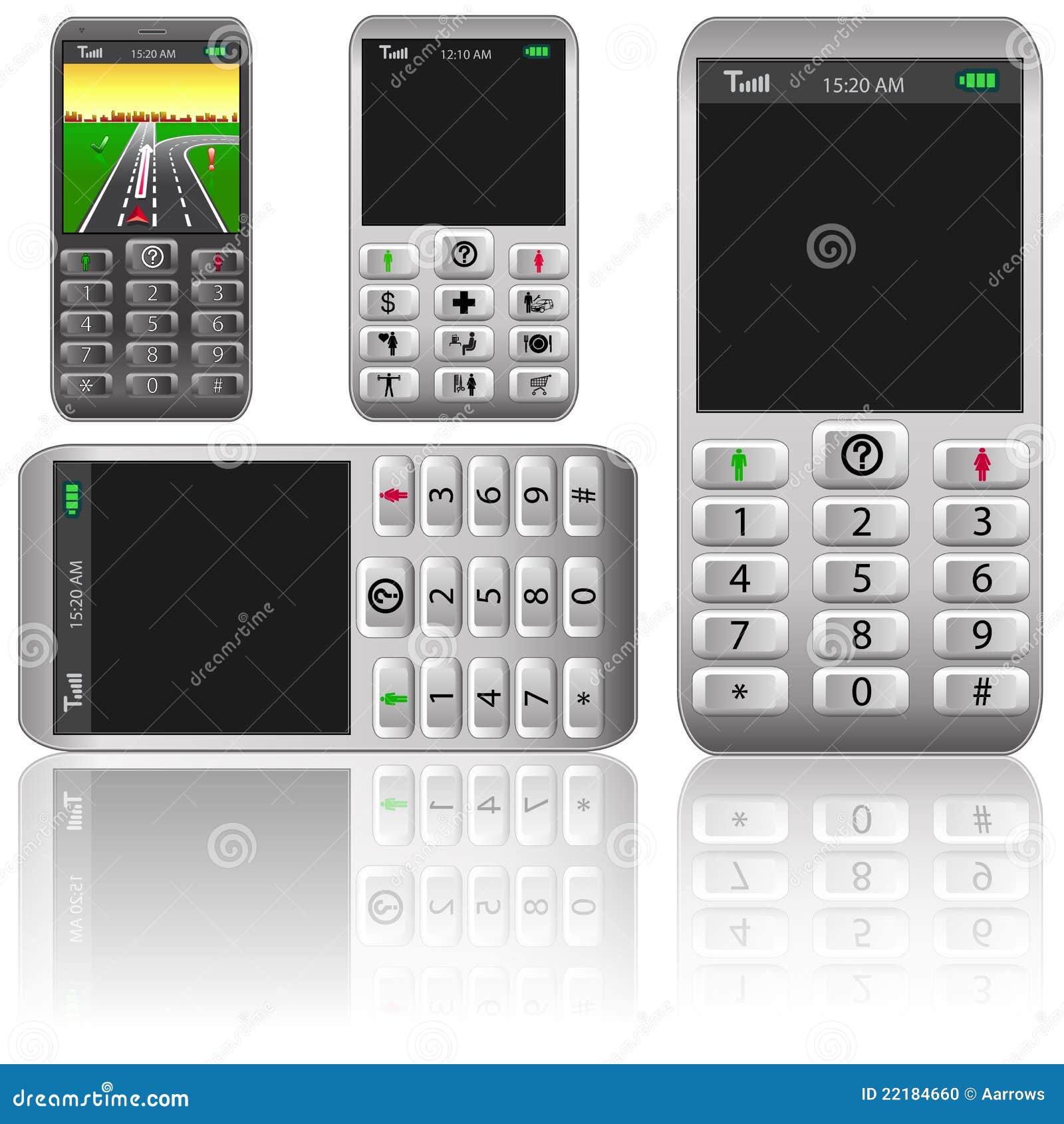 Vector Mobile Phones,original Design Stock Vector - Illustration of ...