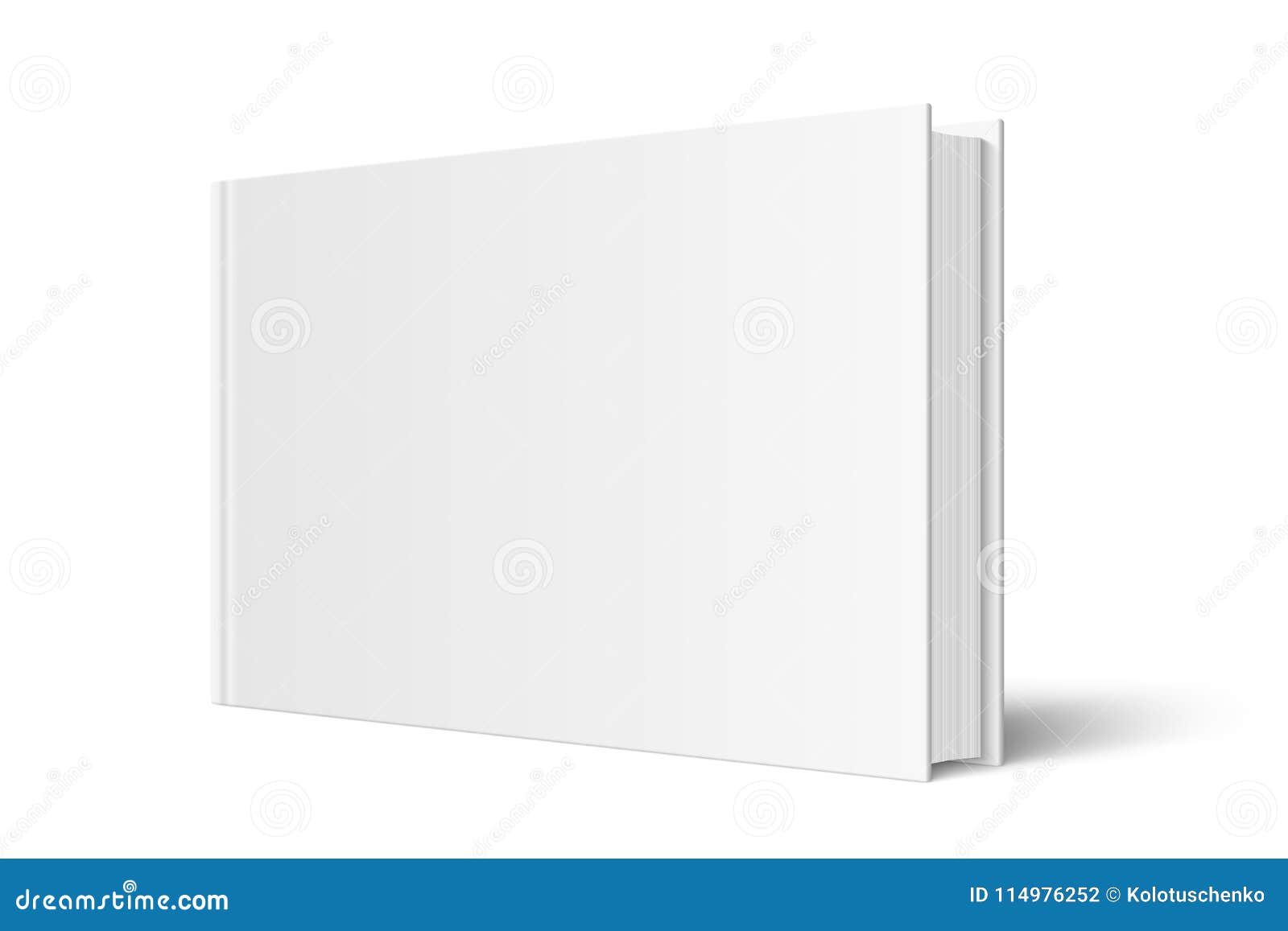 Vector Mock Up Of Standing Book Stock Vector Illustration Of