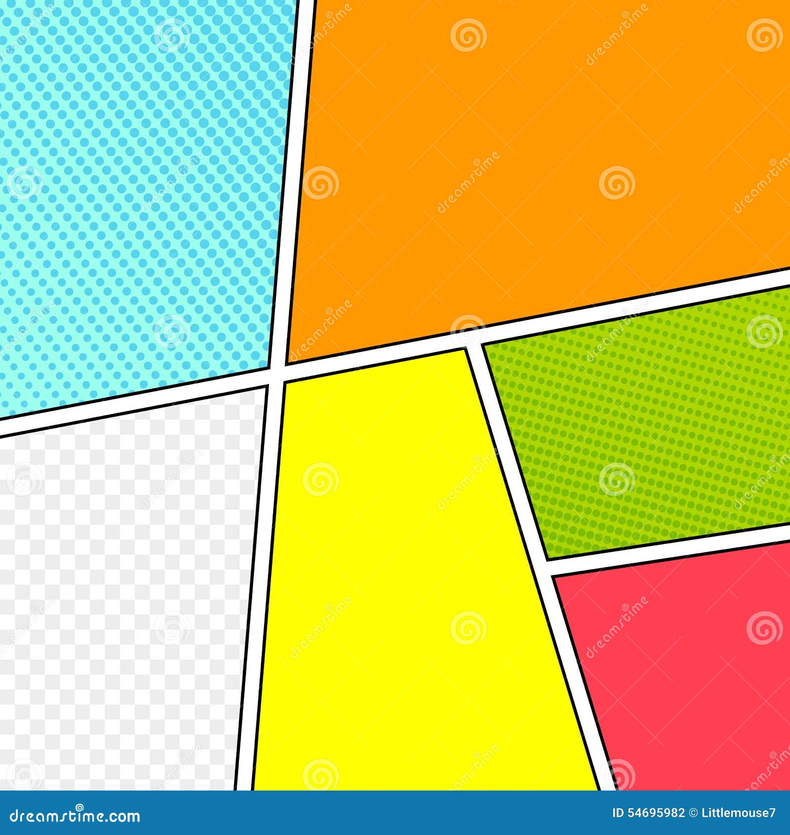 Vector Mock-up of a Typical Comic Book Page Stock Vector - Illustration ...