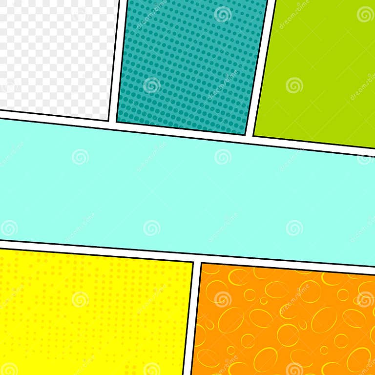 Vector Mock Up Of A Typical Comic Book Page Stock Vector Illustration