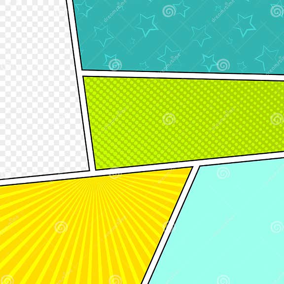 Vector Mock Up Of A Typical Comic Book Page Stock Vector Illustration