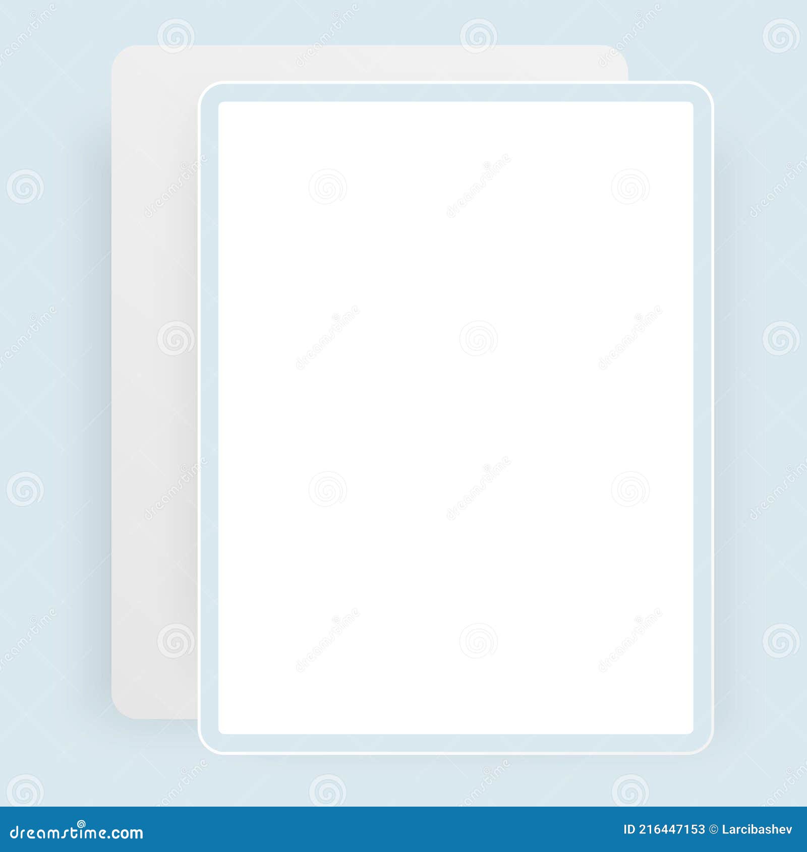 Vector Mock Up of White Pad. Stock Vector - Illustration of palmtop ...