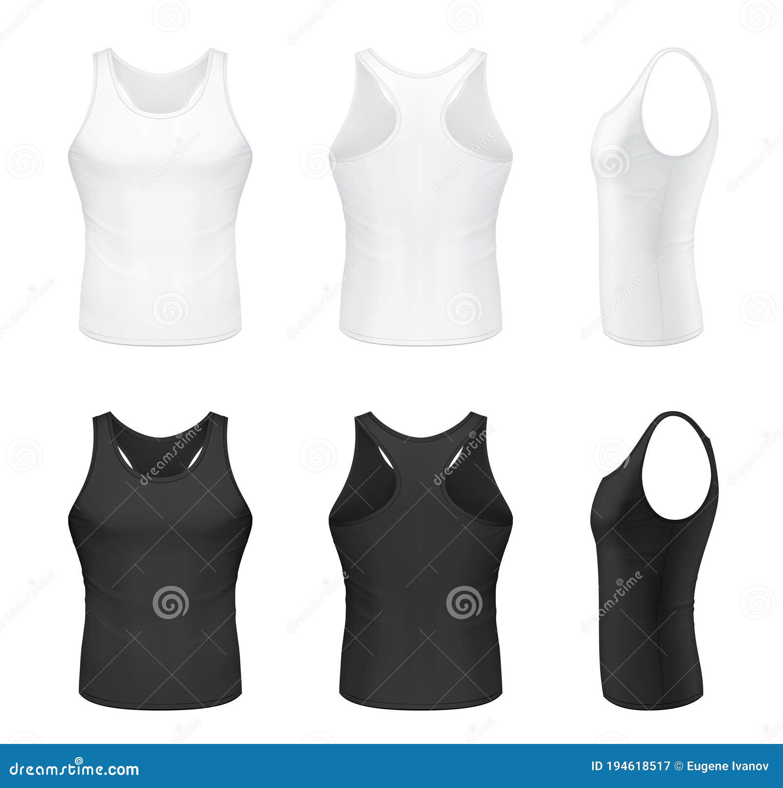 Men`s singlet stock vector. Illustration of apparel - 194618517