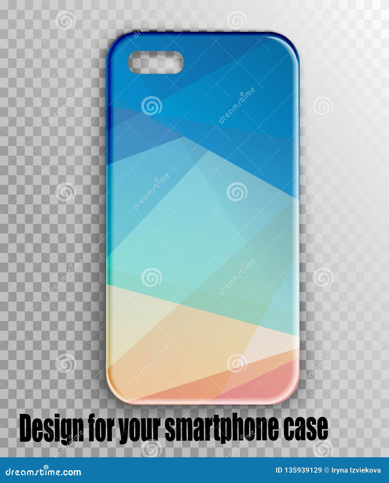 Vector Mockup Cover - Stylish Geometry Design Smartphone Stock Vector ...