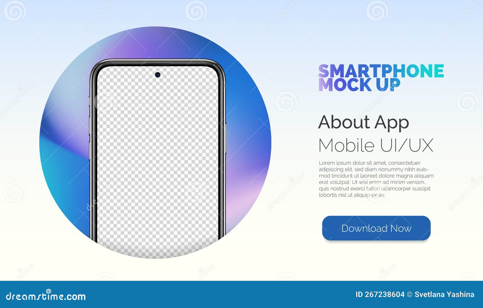 Vector Mockup Smart Phone for Visual Ui App Demonstration. Cell Phone ...