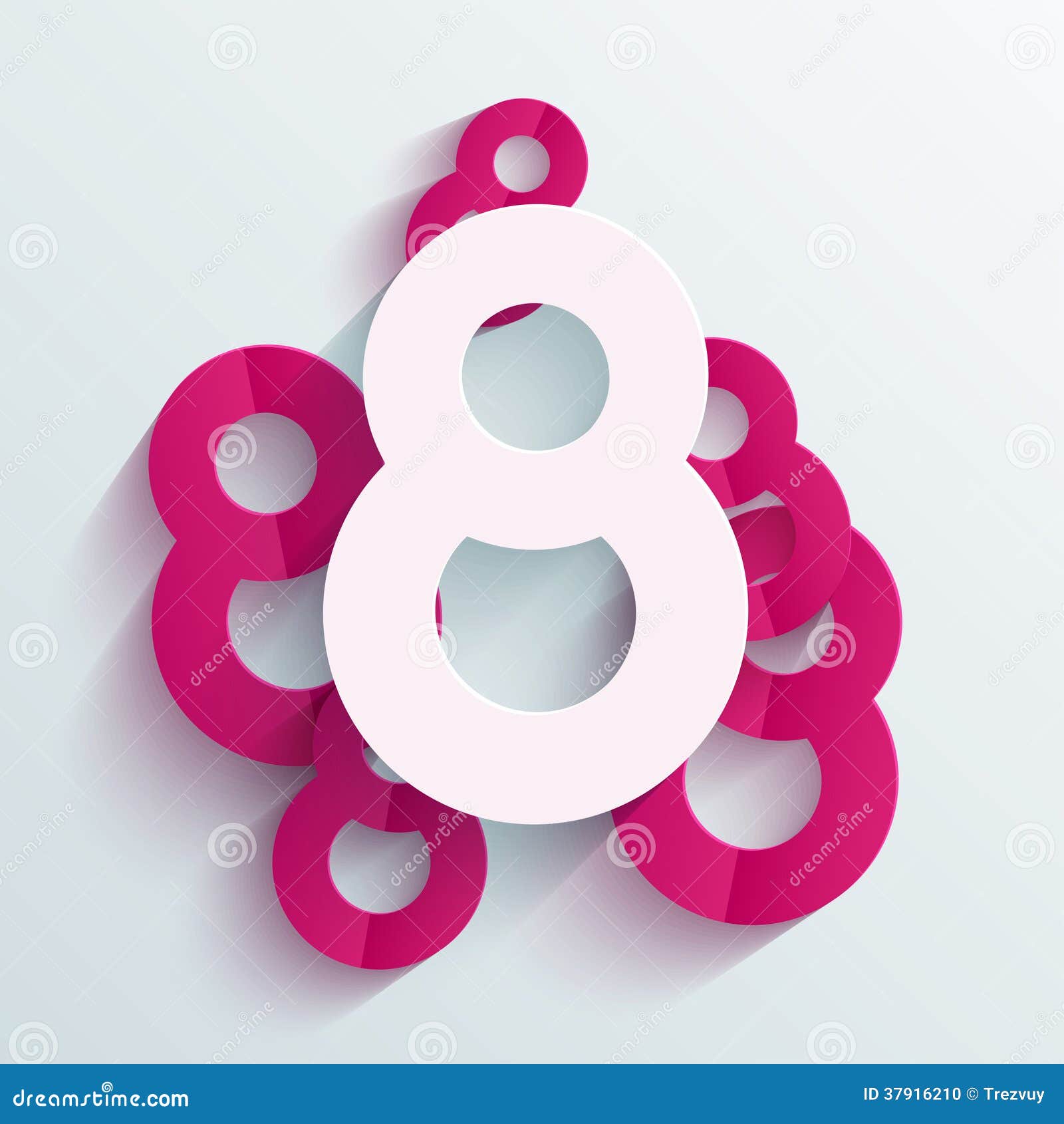 Vector Modern 8 March Backgrounds. Eps 10 Stock Vector - Illustration ...